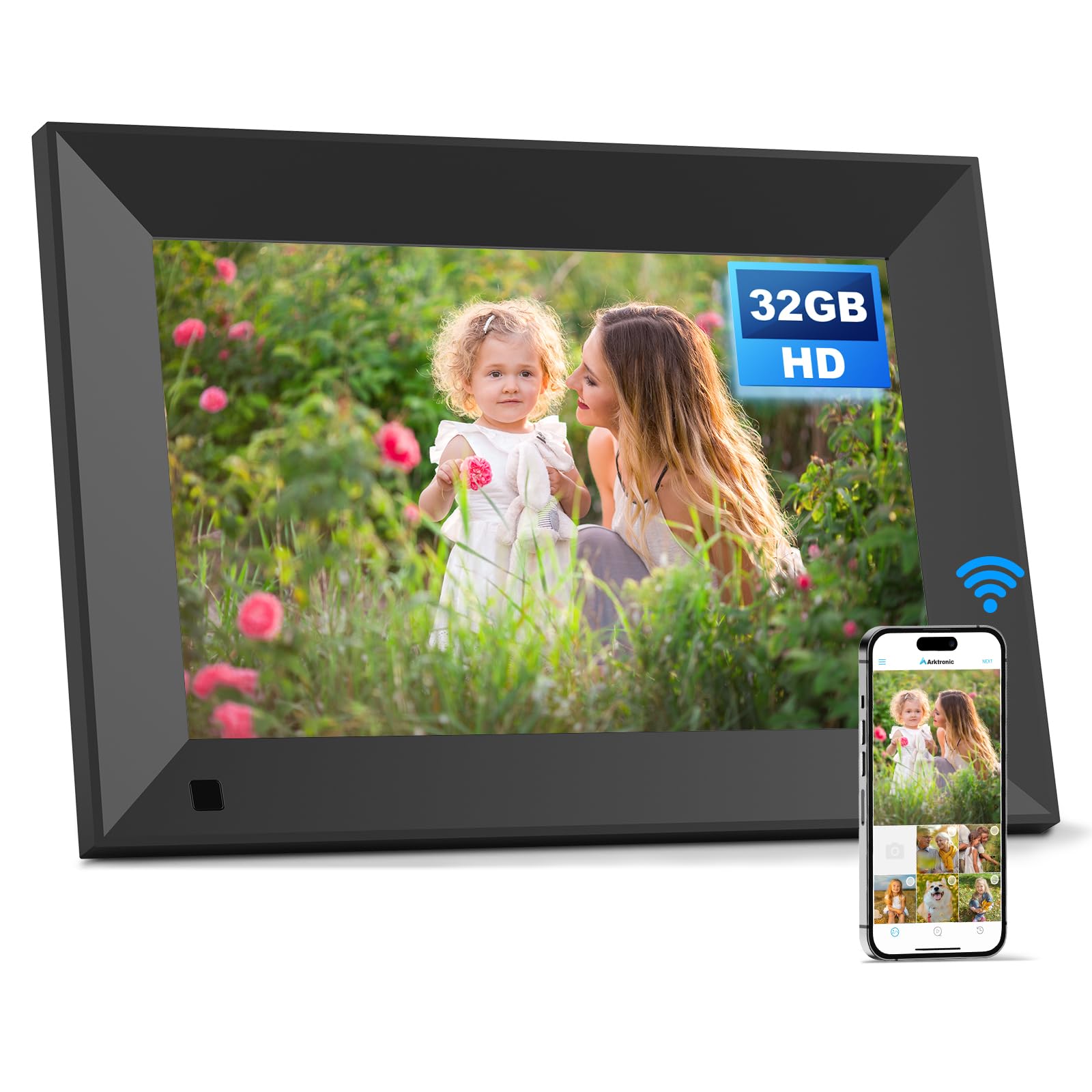 Snapklik.com : Arktronic 8 Inch 32GB WiFi Digital Picture Frame ...