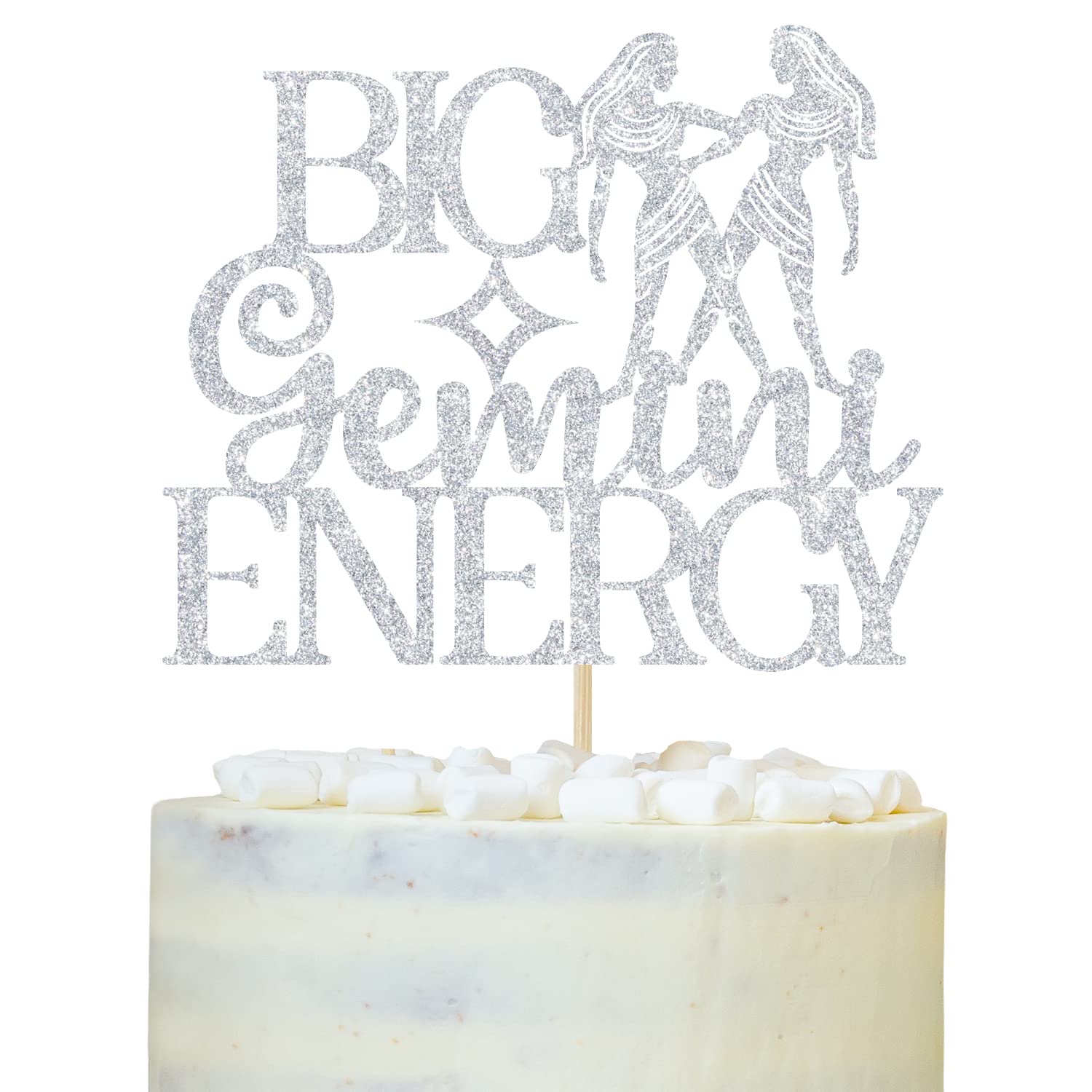 Amazon.com: Gemini Birthday Cake Topper, Big Gemini Energy, Gemini ...