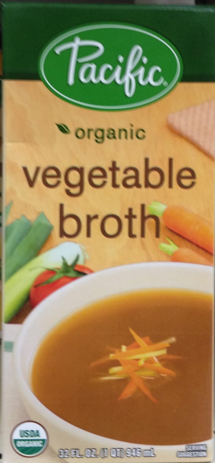 Amazon.com : Pacific Organic VEGETABLE BROTH 32oz. (5-Pack) : Packaged ...