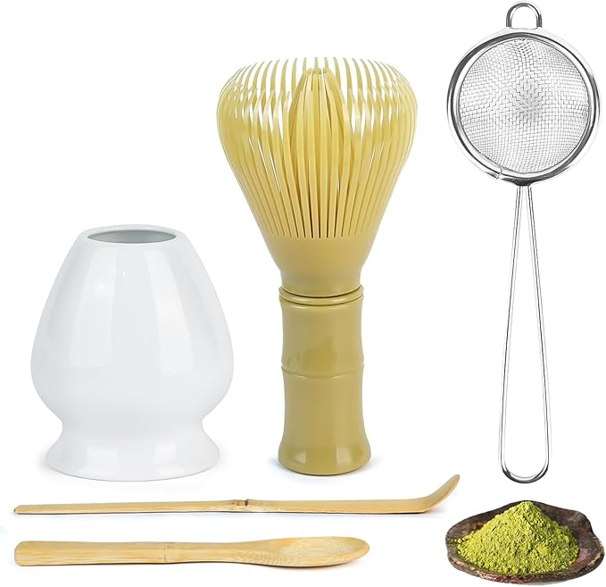 Fidqiog Resin Matcha Whisk Set, Food Grade Durable Whisk Suitable for ...