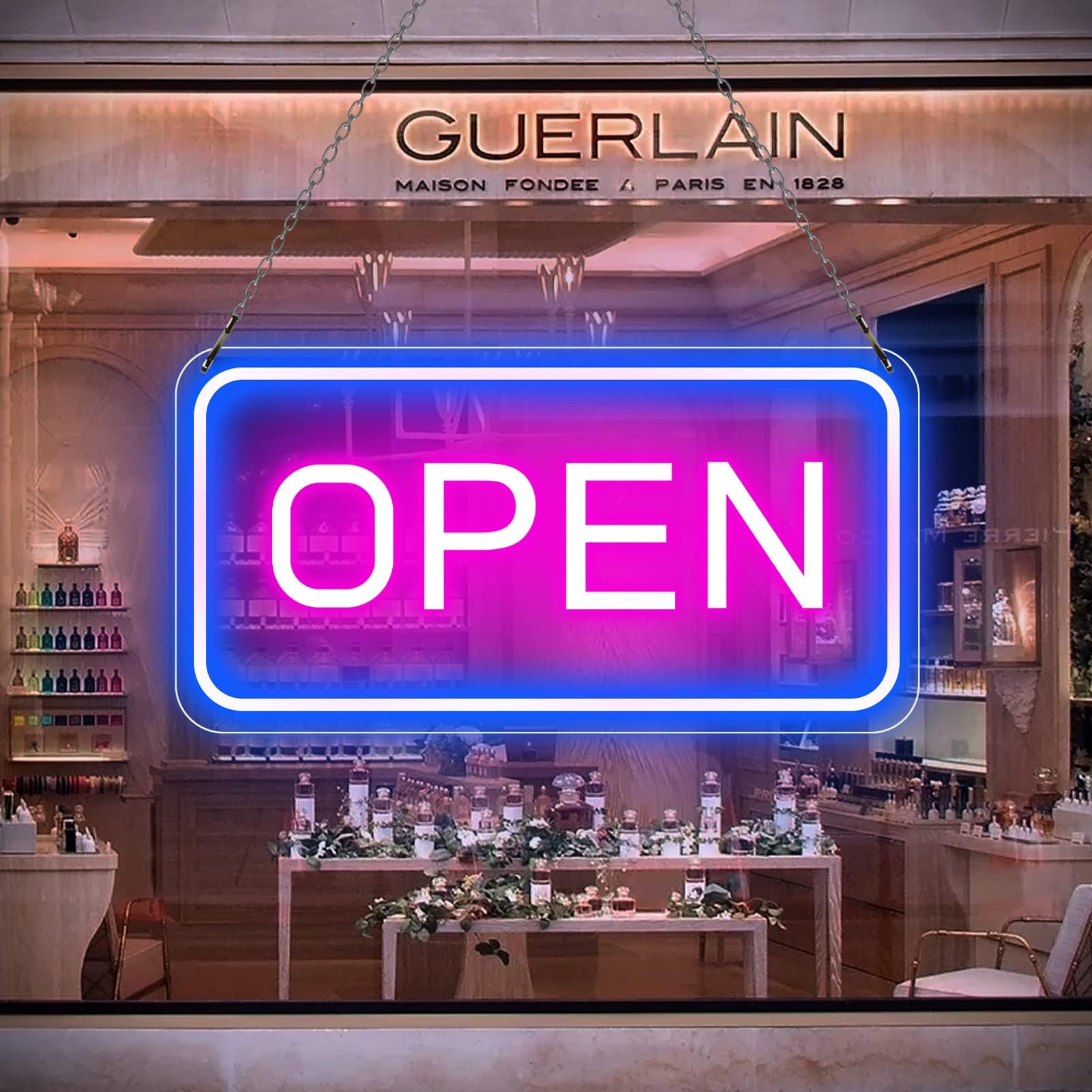 Neon Open Signs for Business, 16''x 9'' LED Open Sign, Super Bright ...