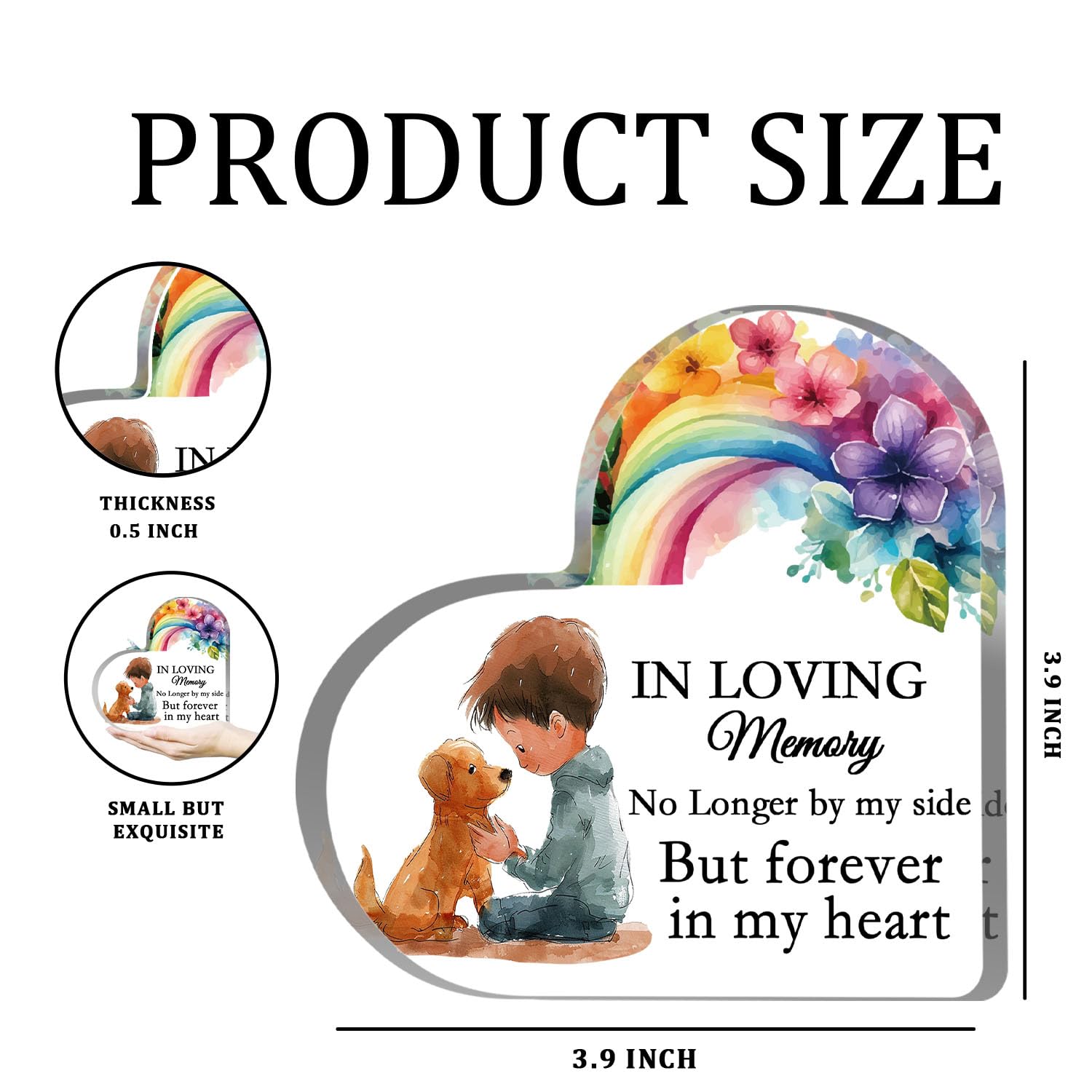 Snapklik.com : In Loving Memory Dog Sign, Rainbow Bridge Pet Memorial ...