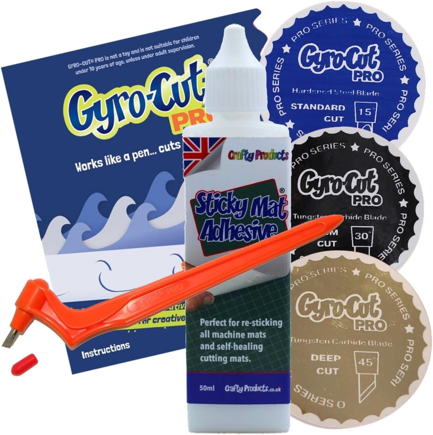 Genuine Gyro-Cut® PRO Tool Including All 3 Blades and SMA - Standard ...