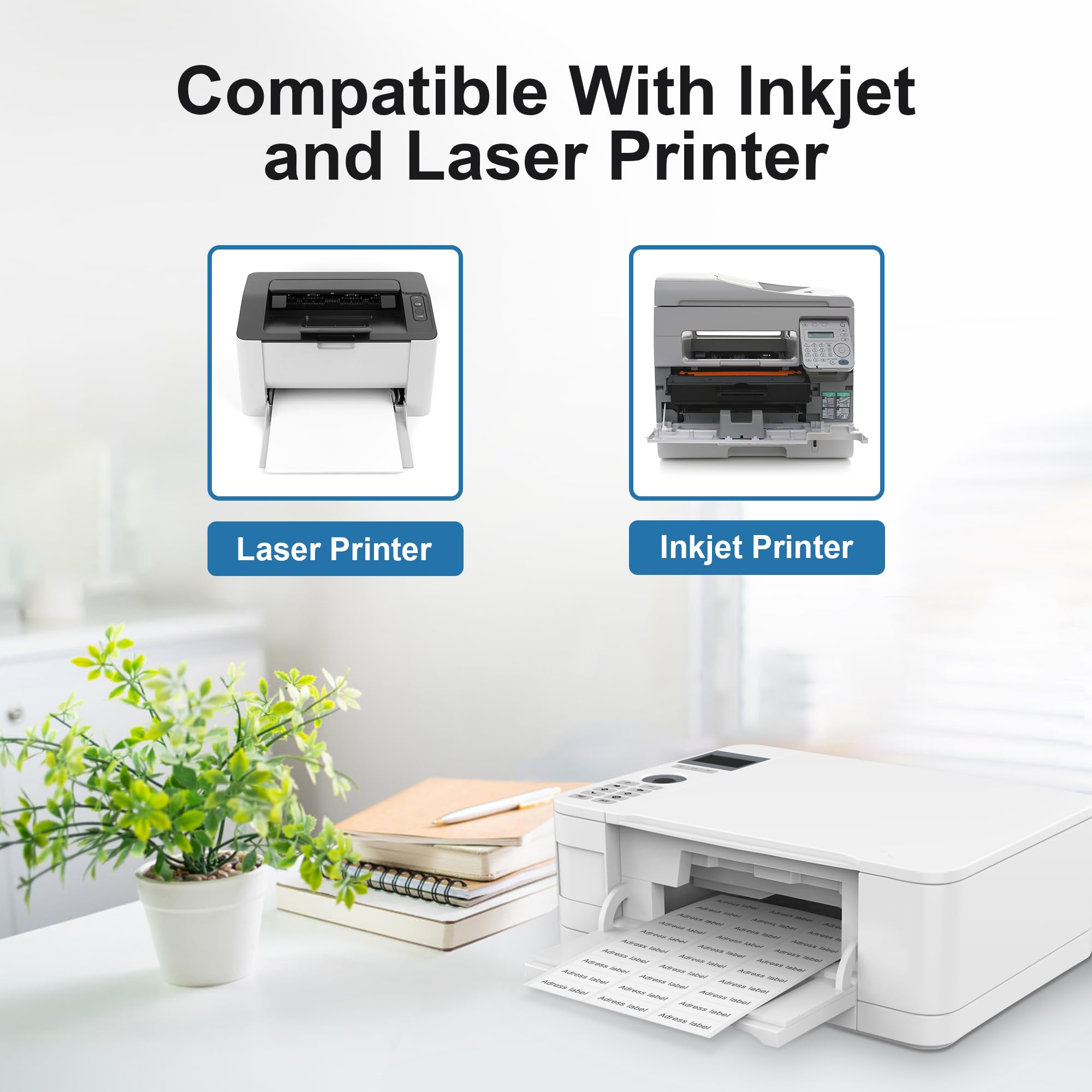 Snapklik.com : INJINEO Address Labels, 1" X 2-5/8" Shipping Address ...