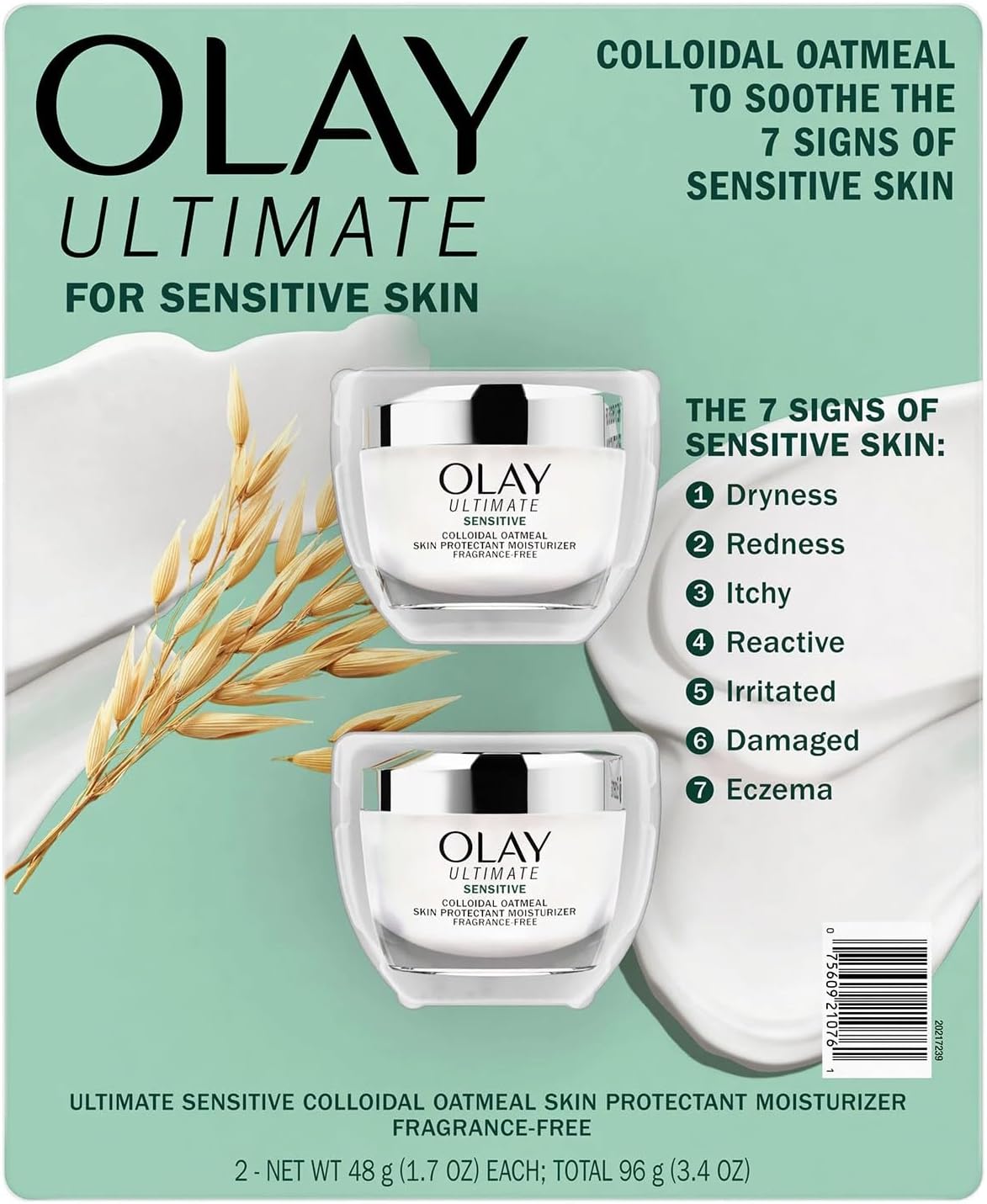 Amazon.com: Olay Sensitive Eczema Therapy Face Moisturizer Skin Relief ...