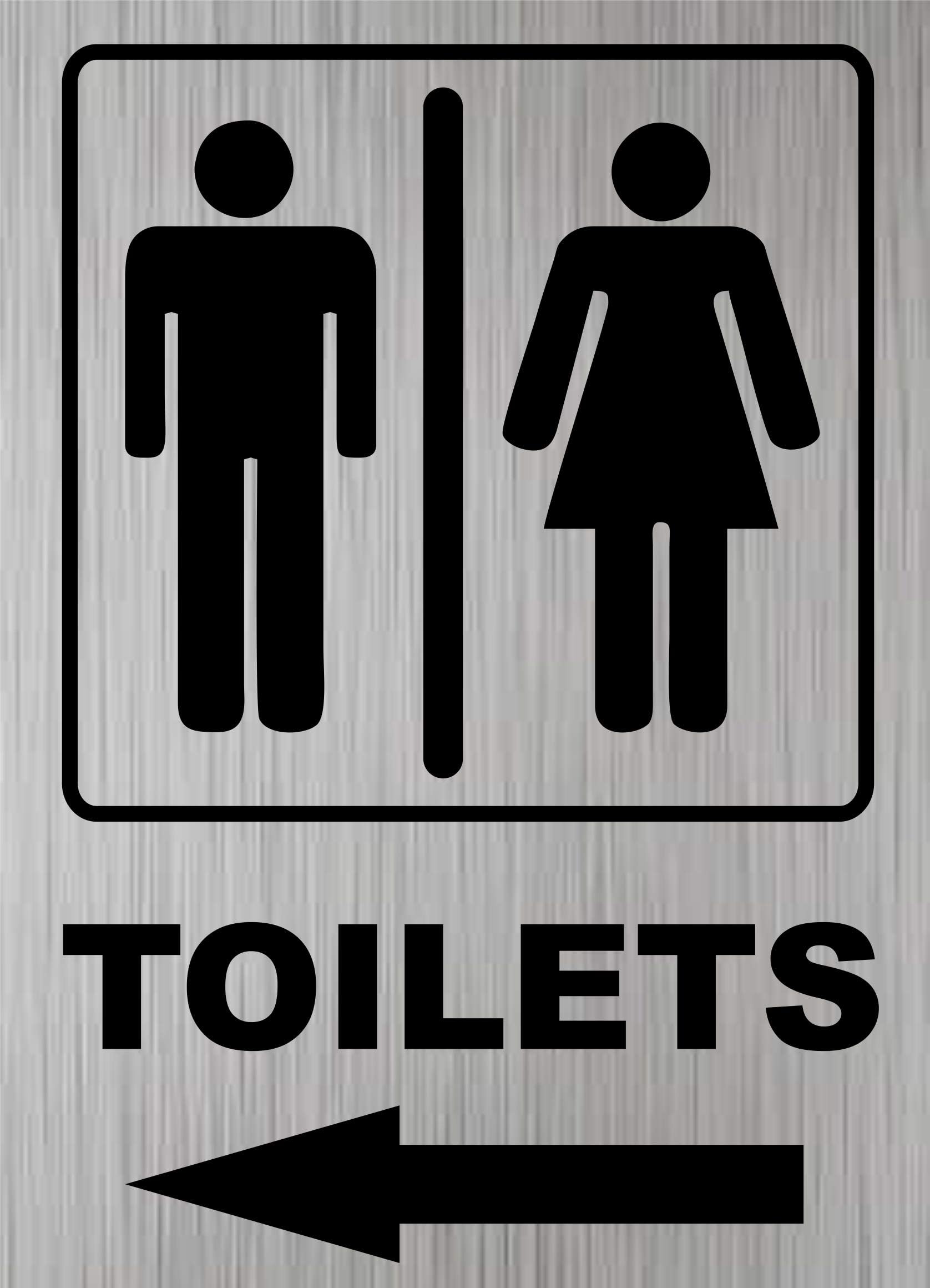 GE322 Male Toilet Right Arrow SIGN Gents Mens Boys Gentlemen washroom ...