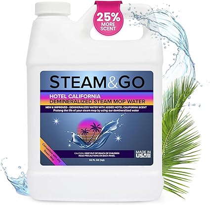 Amazon.com: Steam & Go Deminerilized Water - Multi-Surface Cleaner for ...