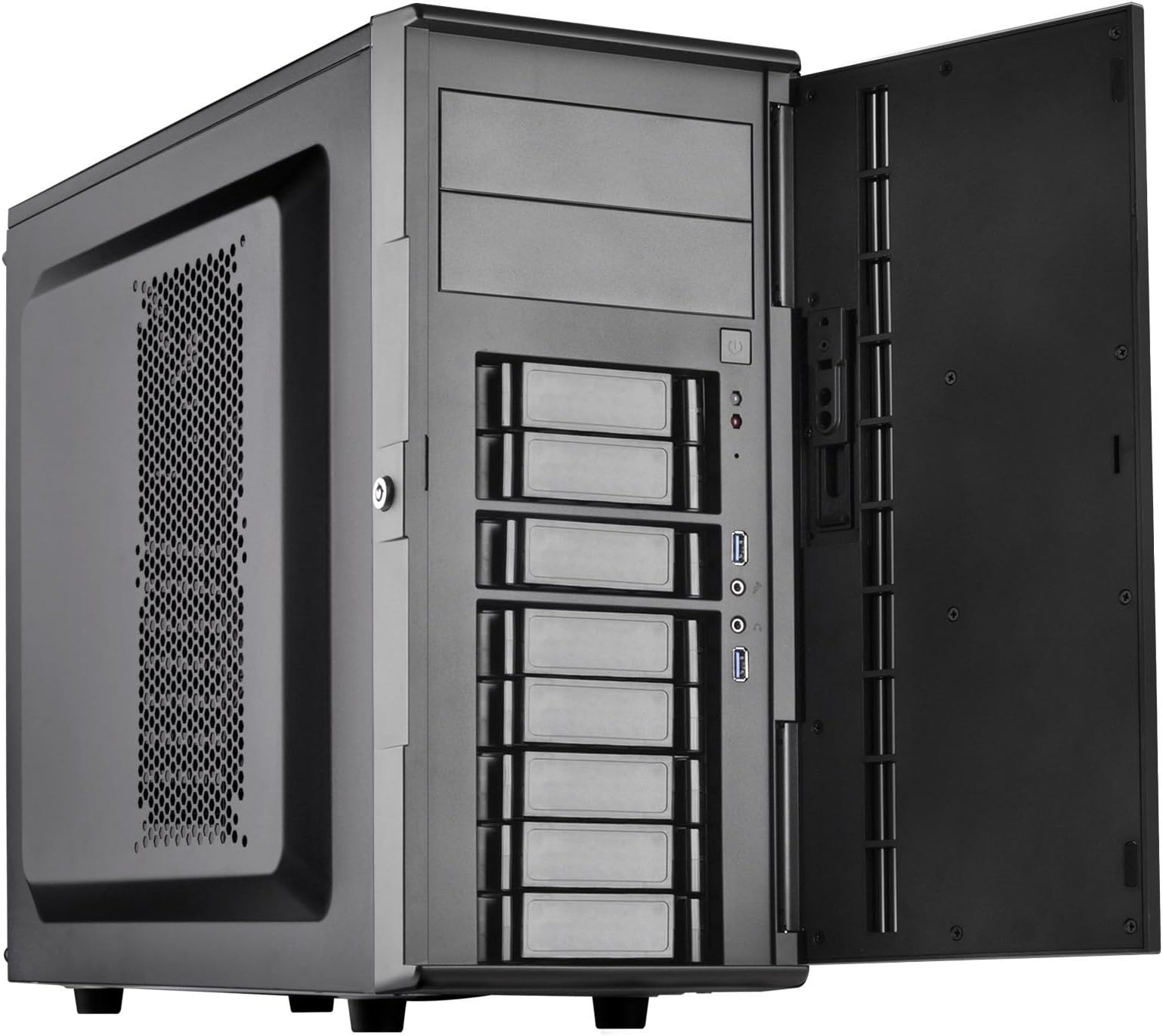 Amazon.com: Silverstone Technology CS380B Silverstone DIY ATX NAS ...