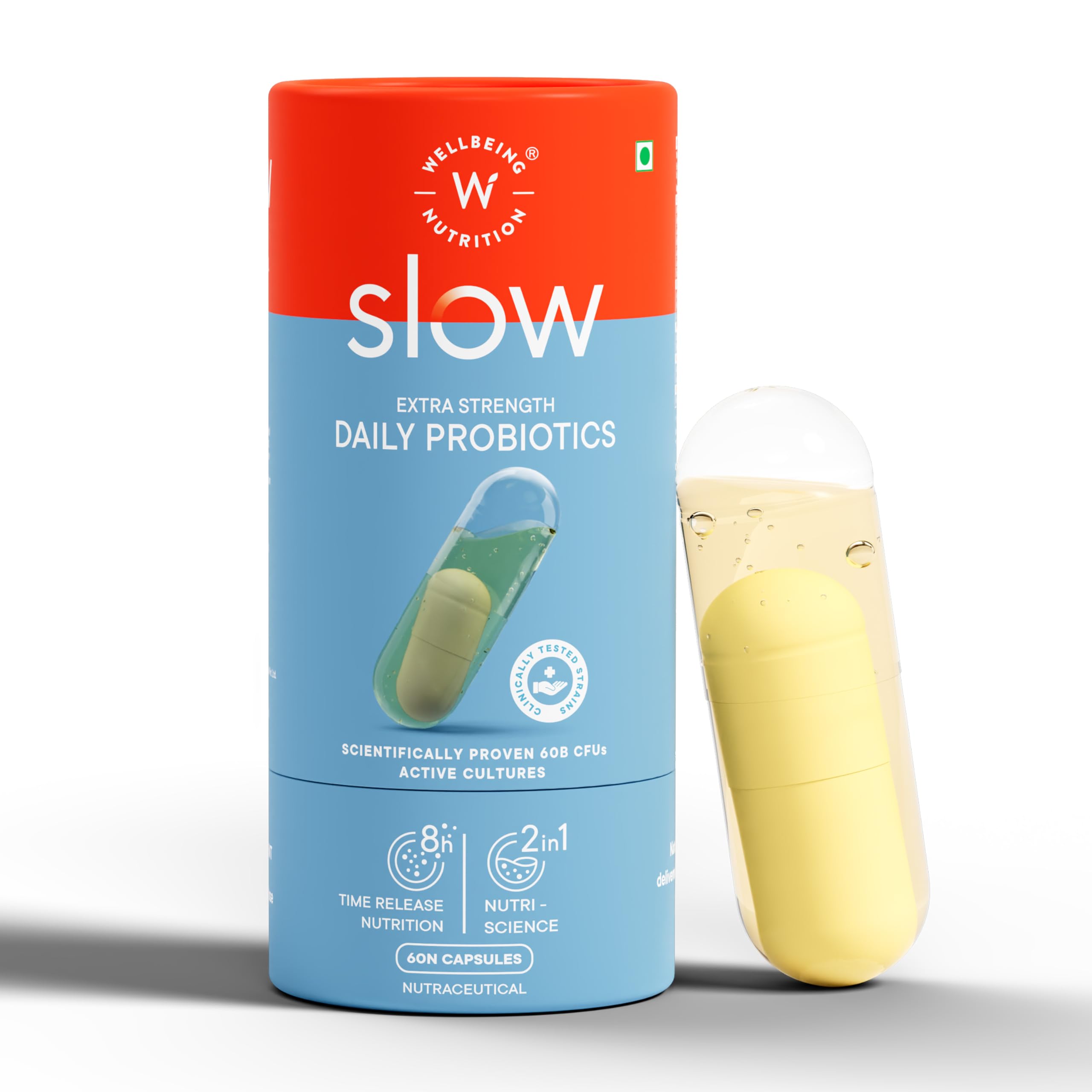 Buy Wellbeing tion Advanced Daily Probiotics + Omega 3 | Clinically ...