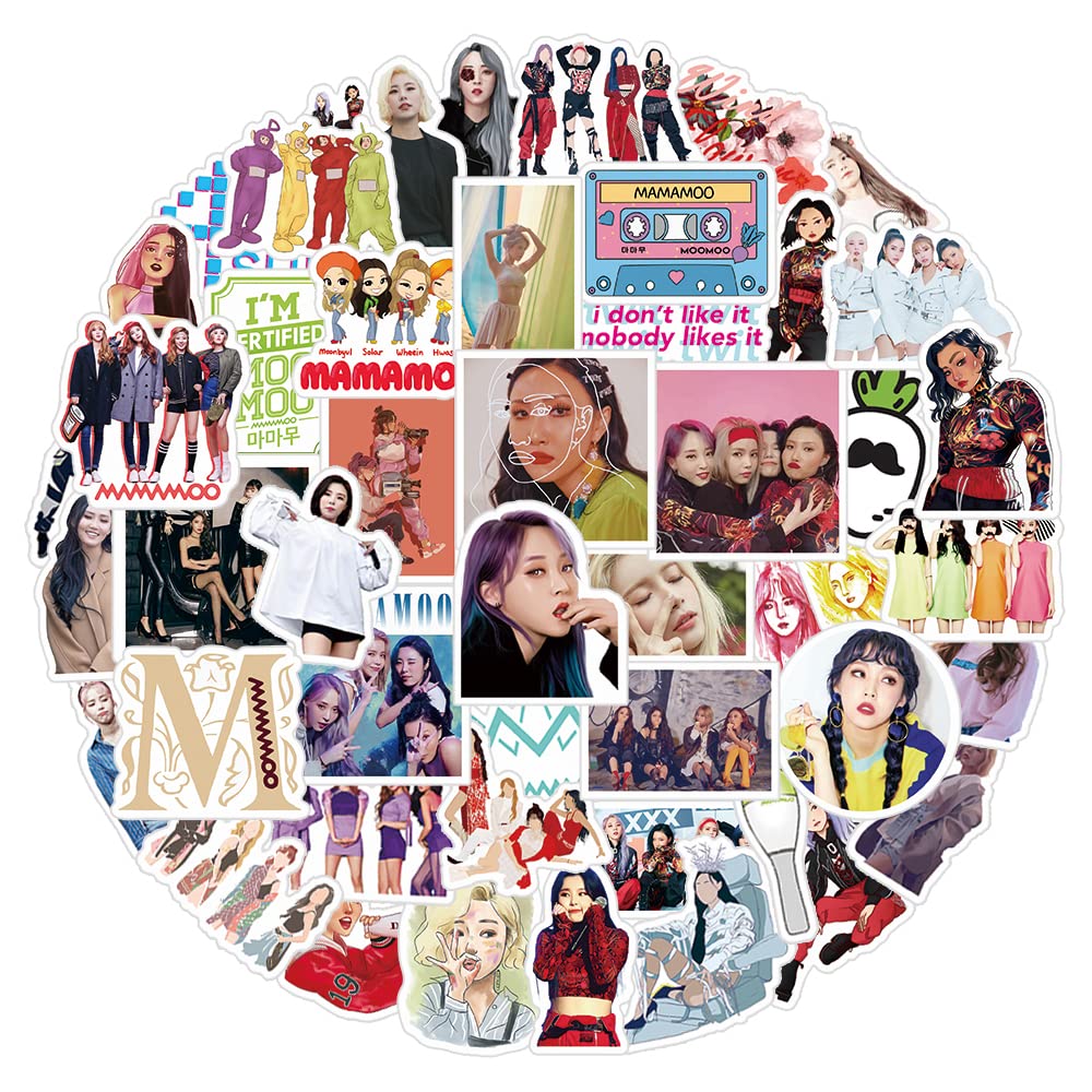 51Pcs MAMAMOO Stickers Pack Korean Girl Group Kpop Vinyl Waterproof 51pcs-mamamoo-stickers-pack-korean-girl-group-kpop-vinyl-waterproof