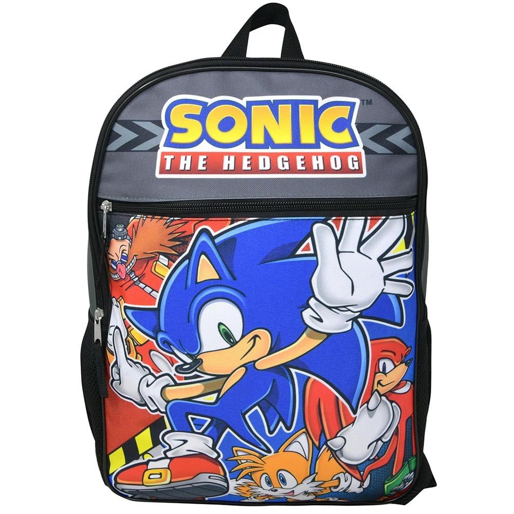 Amazon.com | Bioworld Sonic the Hedgehog 16" Backpack- BPB6MR5SEG ...