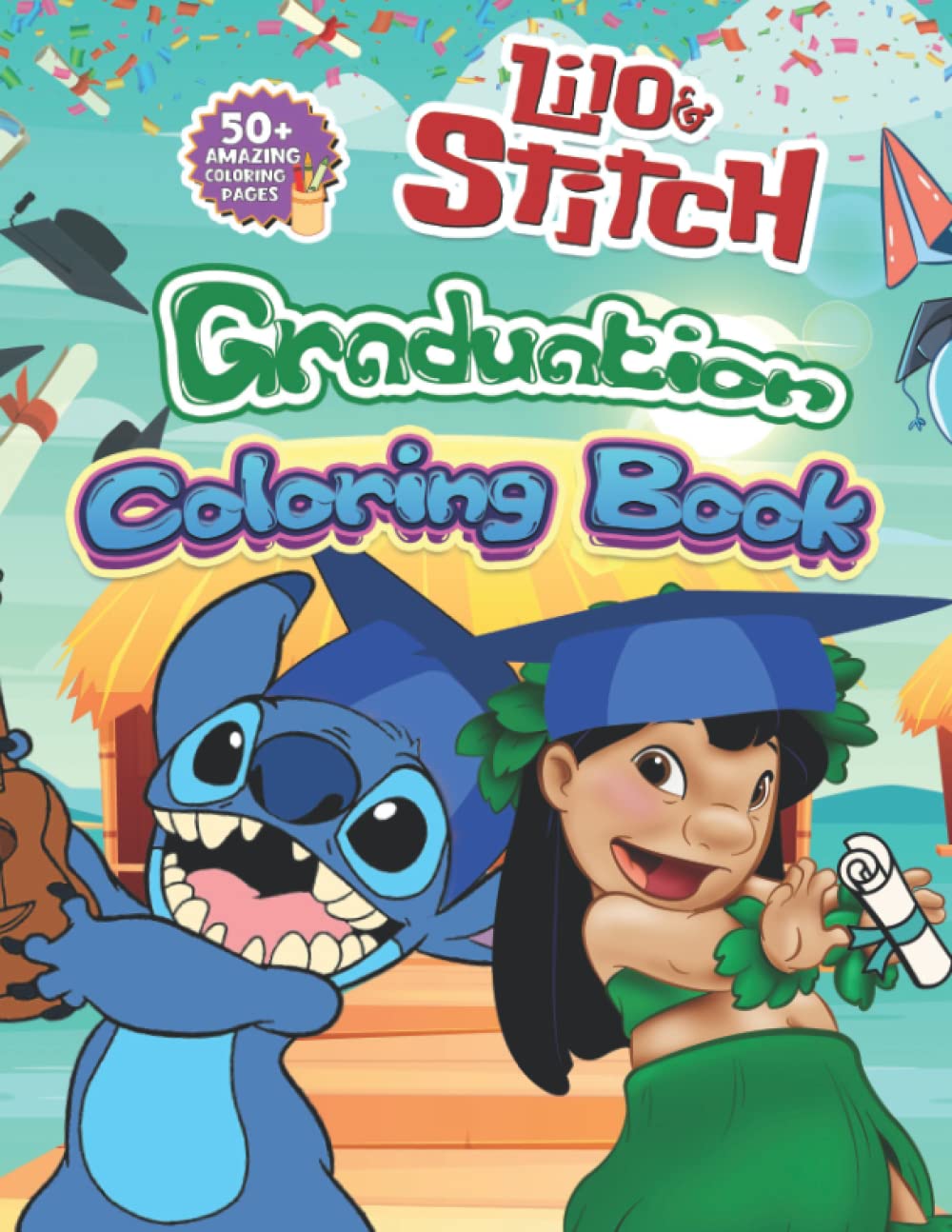 Lilo And Stitch Graduation Coloring Book Lilo And Stitch Coloring ...