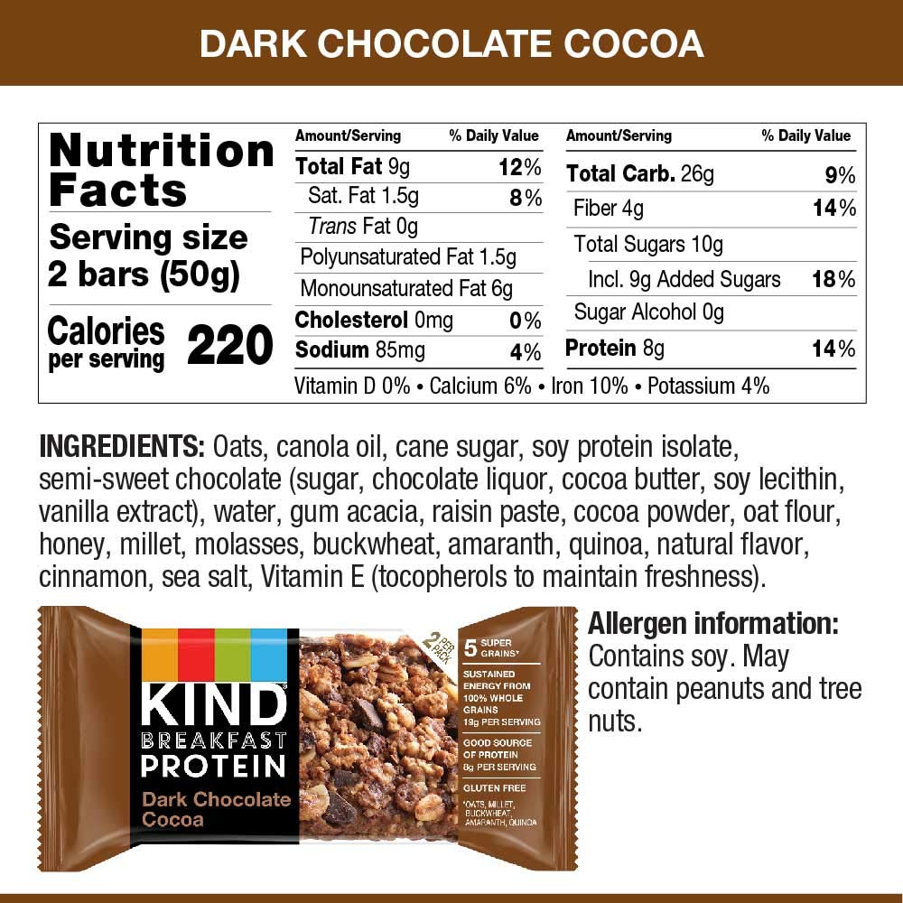 Kind Granola Bars Nutrition