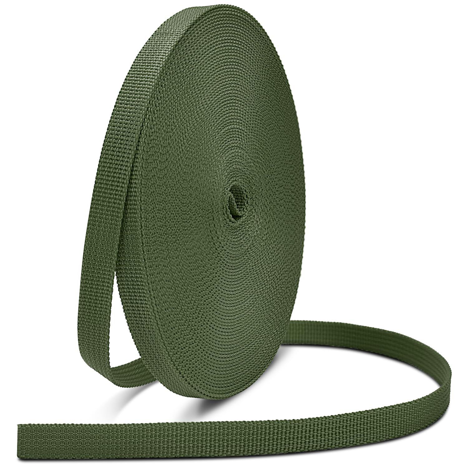 Amazon.com: CooBigo Nylon Webbing 3/8 Inch Heavy Duty Militarygreen ...
