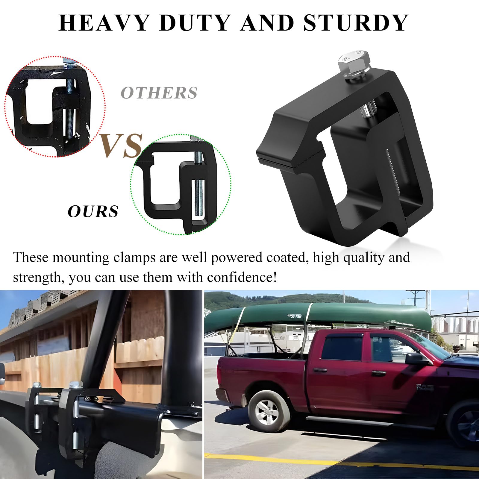 Tonneau Cover Clamps 8 Pieces Camper Shell Clamps Truck Topper Clamps ...