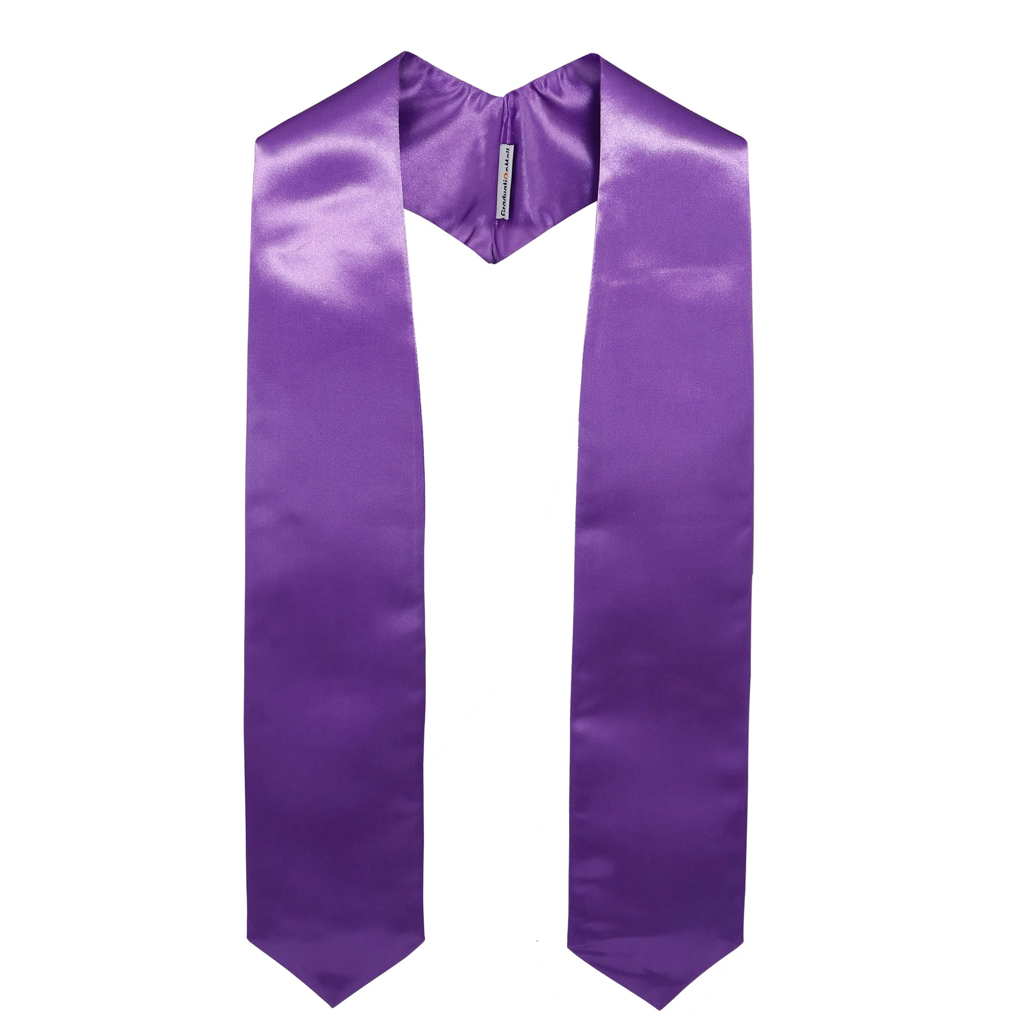 Snapklik.com : Unisex Adult Plain Graduation Stole 60" Purple