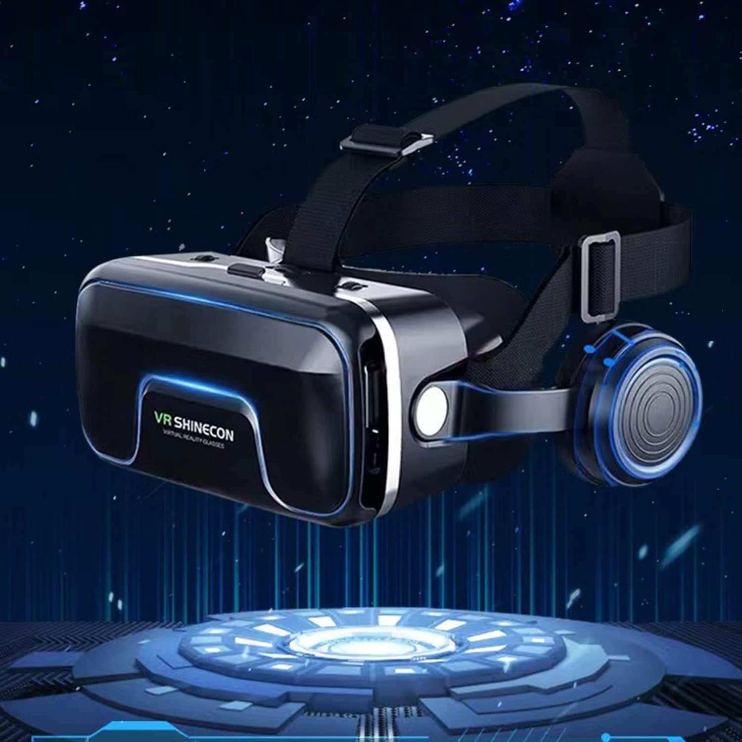 GILLAS Auriculares de Realidad Virtual Gafas VR 3D con Control Remoto ...