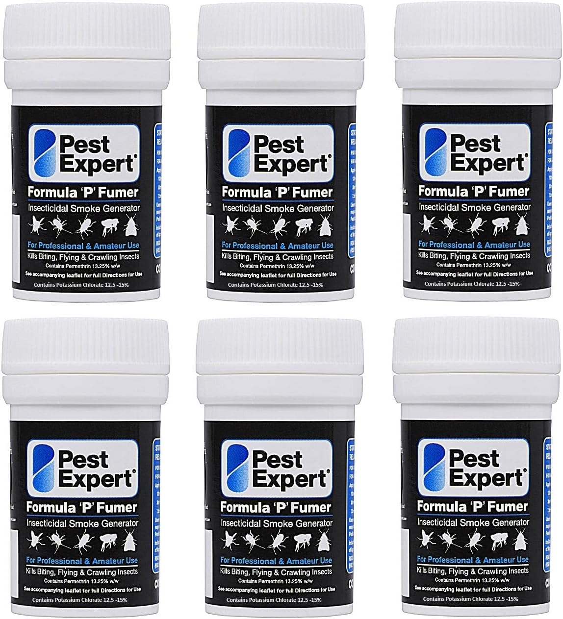 Pest Expert Clothes Moth Killer Smoke Bombs (2 x 3.5g) - Formula 'P ...