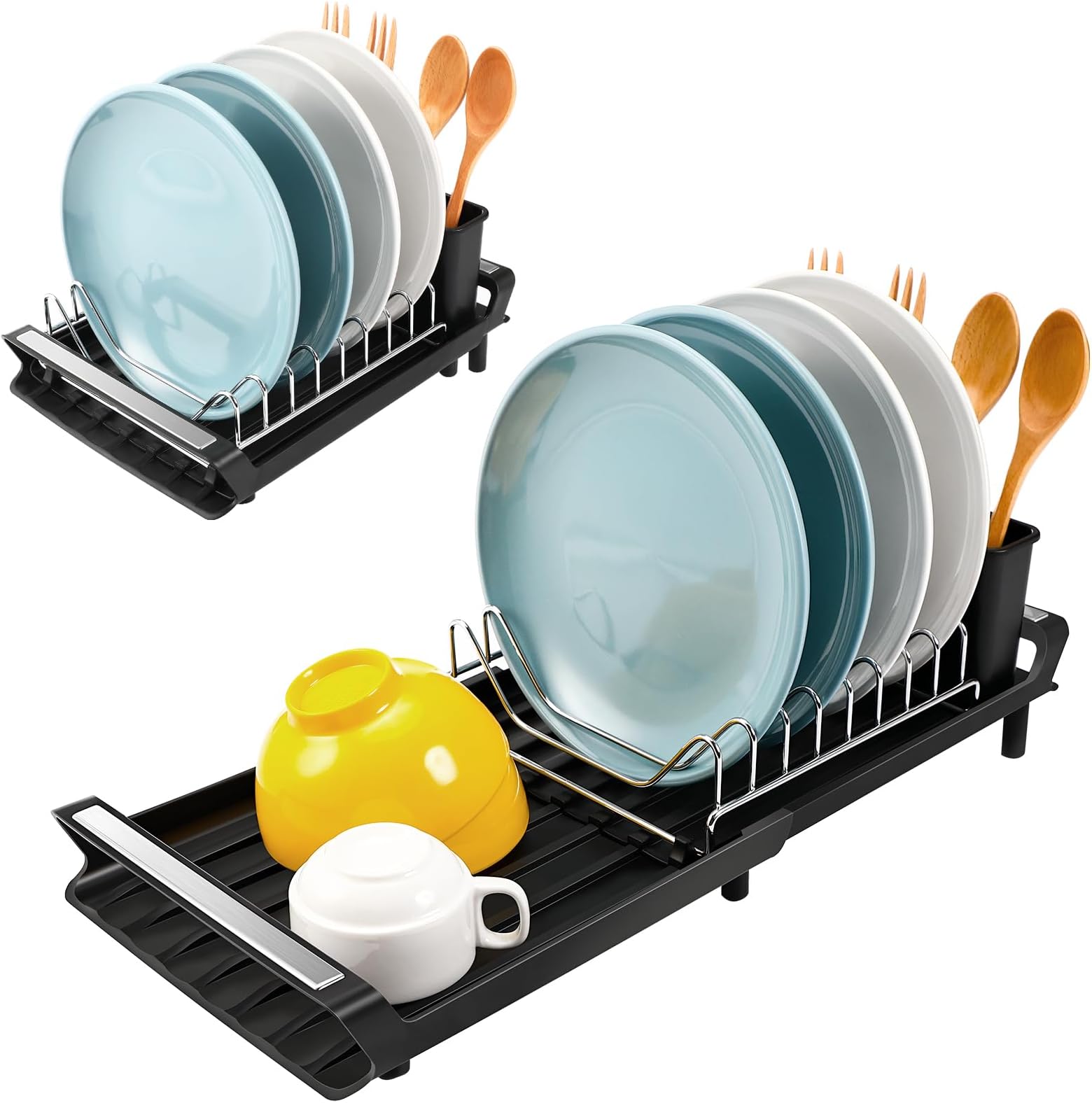 Brabantia Compact Sink Side Scolapiatti Compatto, Alluminio, Dark Grey ...