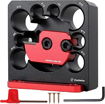 JTWEB 6Pcs Dowel Maker Jig Kit, Metric 8mm to 20mm Adjustable Dowel ...