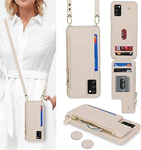 Amazon.com: Cavor for Samsung Galaxy A03S Phone Case Wallet for Women, Galaxy A03S Crossbody ...