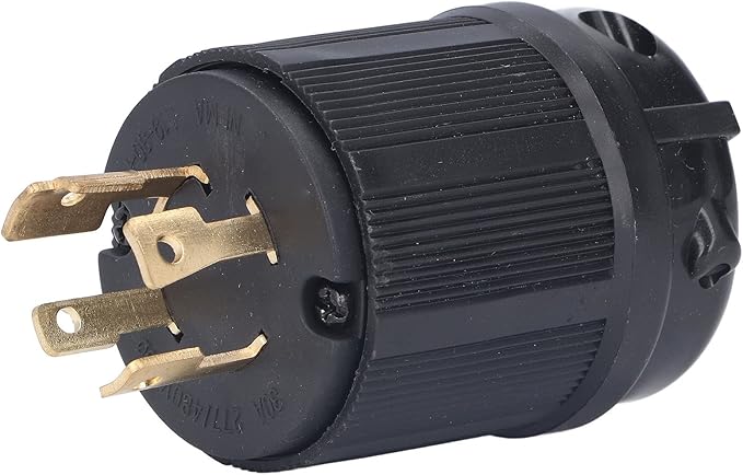 NEMA L19-30P Locking Plug, Generator Lock Adapter Plug, 30A 277/480V ...