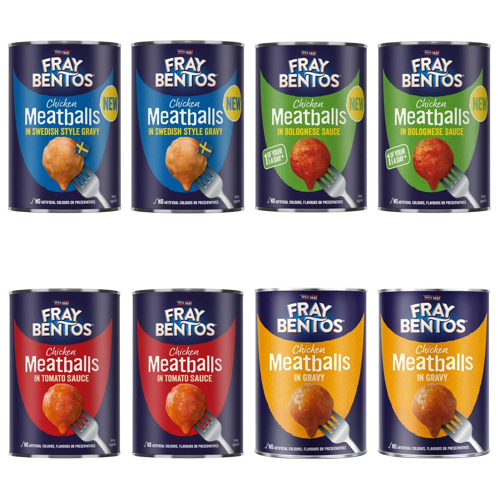 Tinned Meatball Bundle Containing Fray Bentos Chicken Meatballs in ...