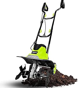Amazon.com : Steelite Electric Tiller Cultivator 14 inch, 10 Amp with 4 ...