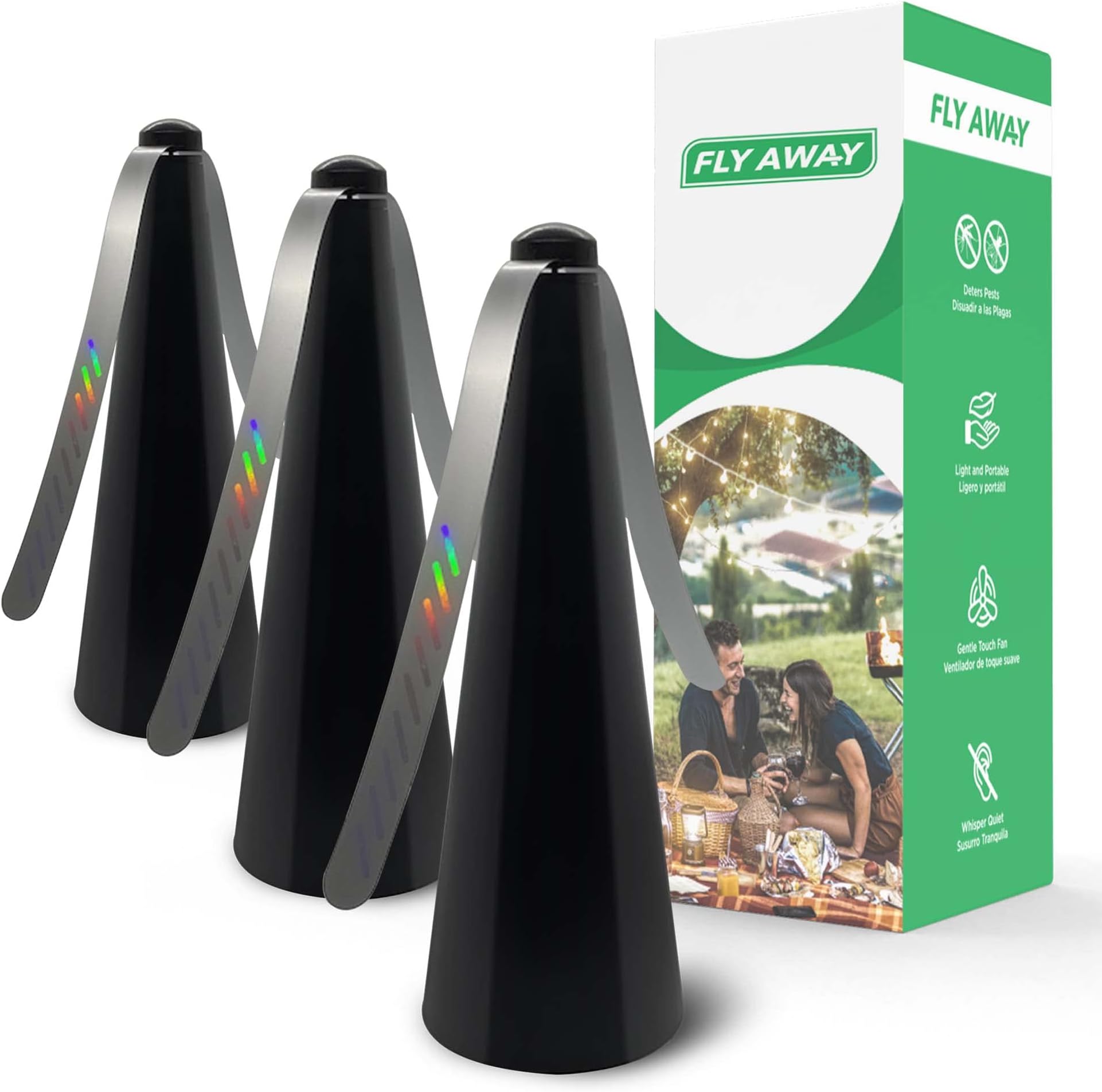 Amazon.com: PIAOPIAONIU 2 PCS Fly Fans for Tables Fly Fan for Patio ...