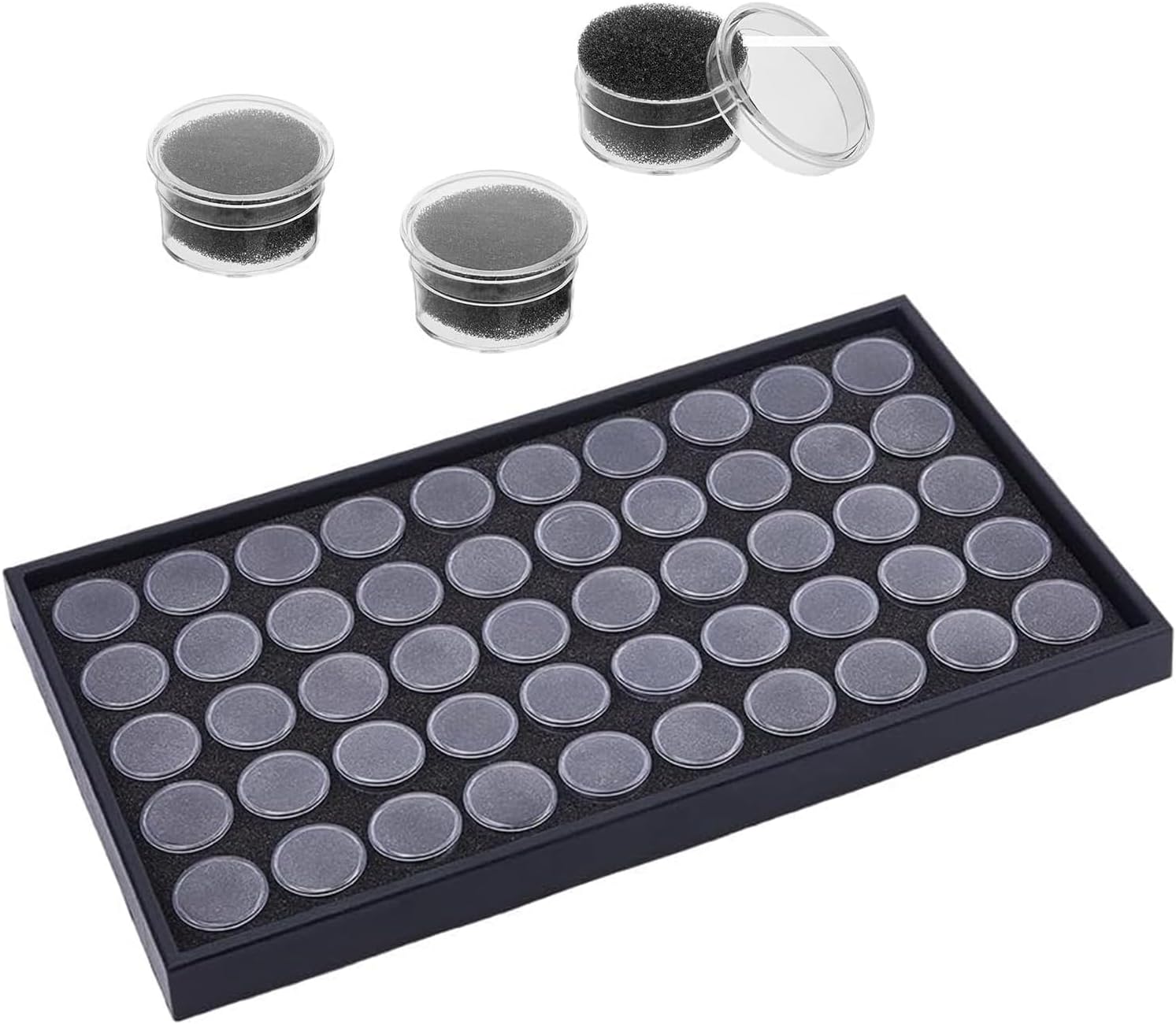 Amazon.com: BRT Bearingshui 50 Gem Display Case Diamond Gemstone ...
