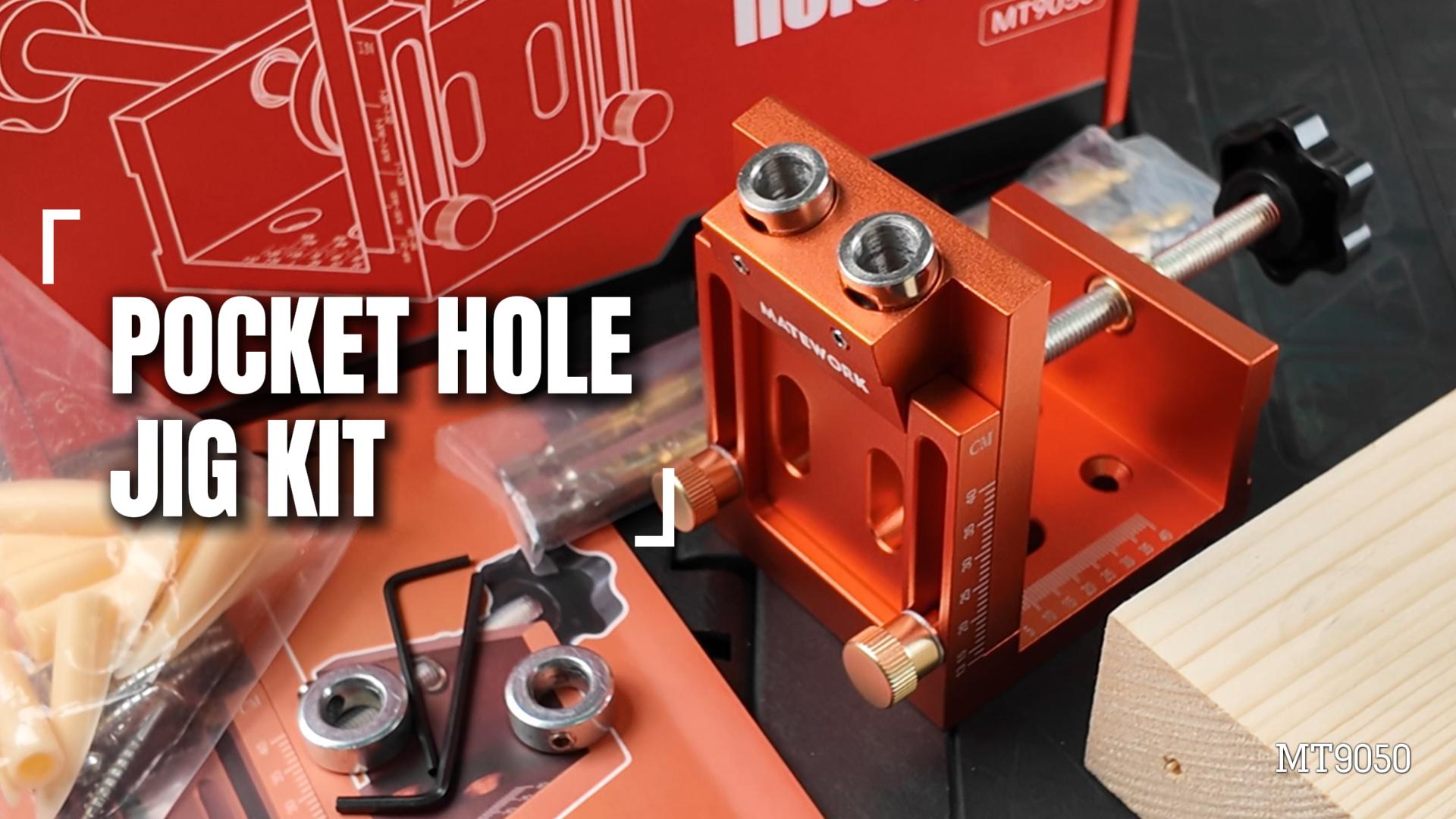 Woodworking Jig Pocket Hole Jig Kit Complete Set With Adjustable Drill ...