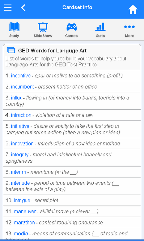 GED Flashcards - App on Amazon Appstore