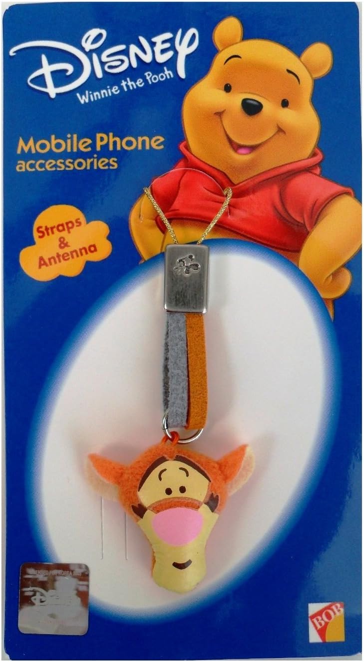 Amazon.com: Disney Winnie the Pooh- Tigger Head Plush Charm for Cell ...