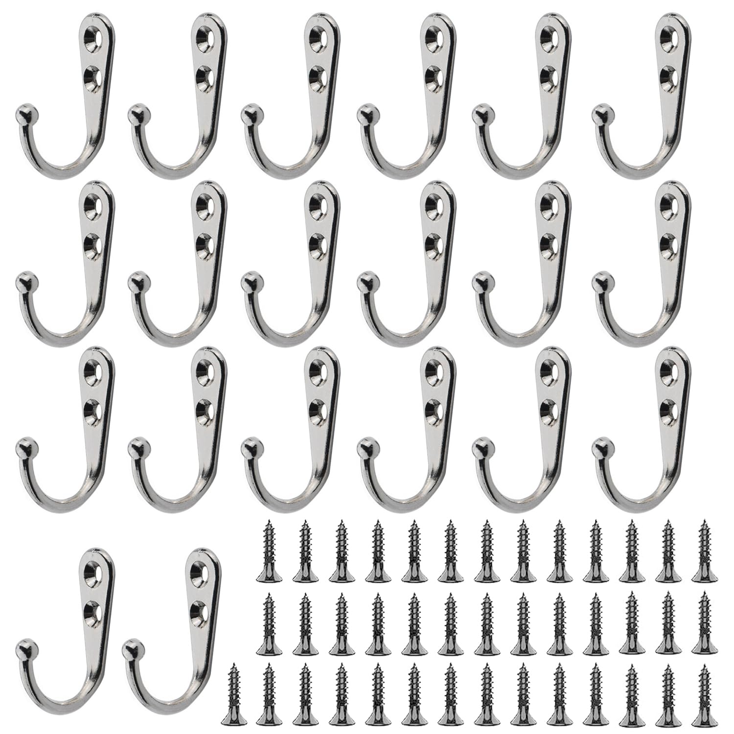 Gancho Perchero, 20 Piezas Perchero Pared, Ganchos para Abrigos ...