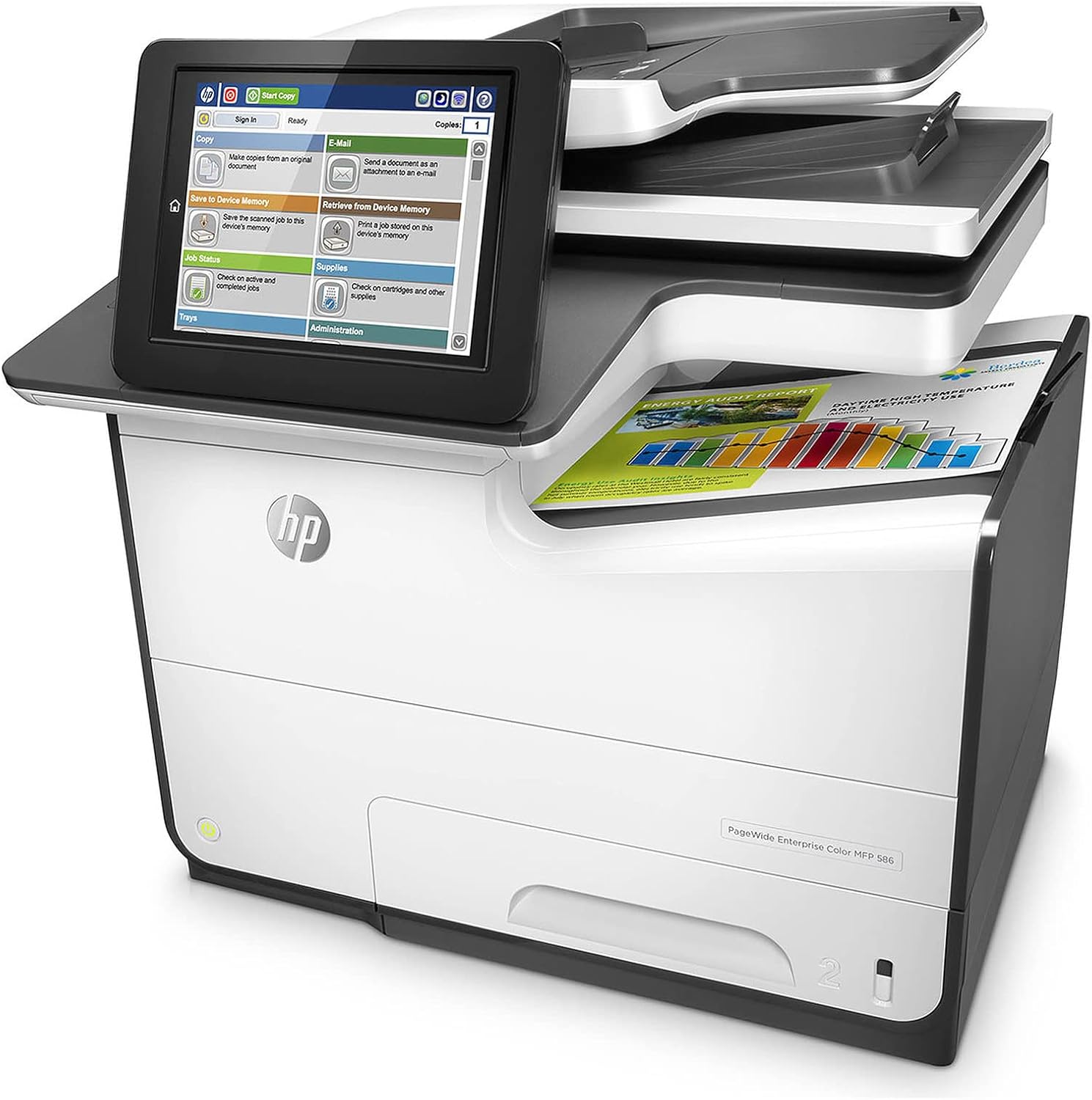 HP Pagewide Enterprise Color MFP 586 F - Impresora de inyección de ...