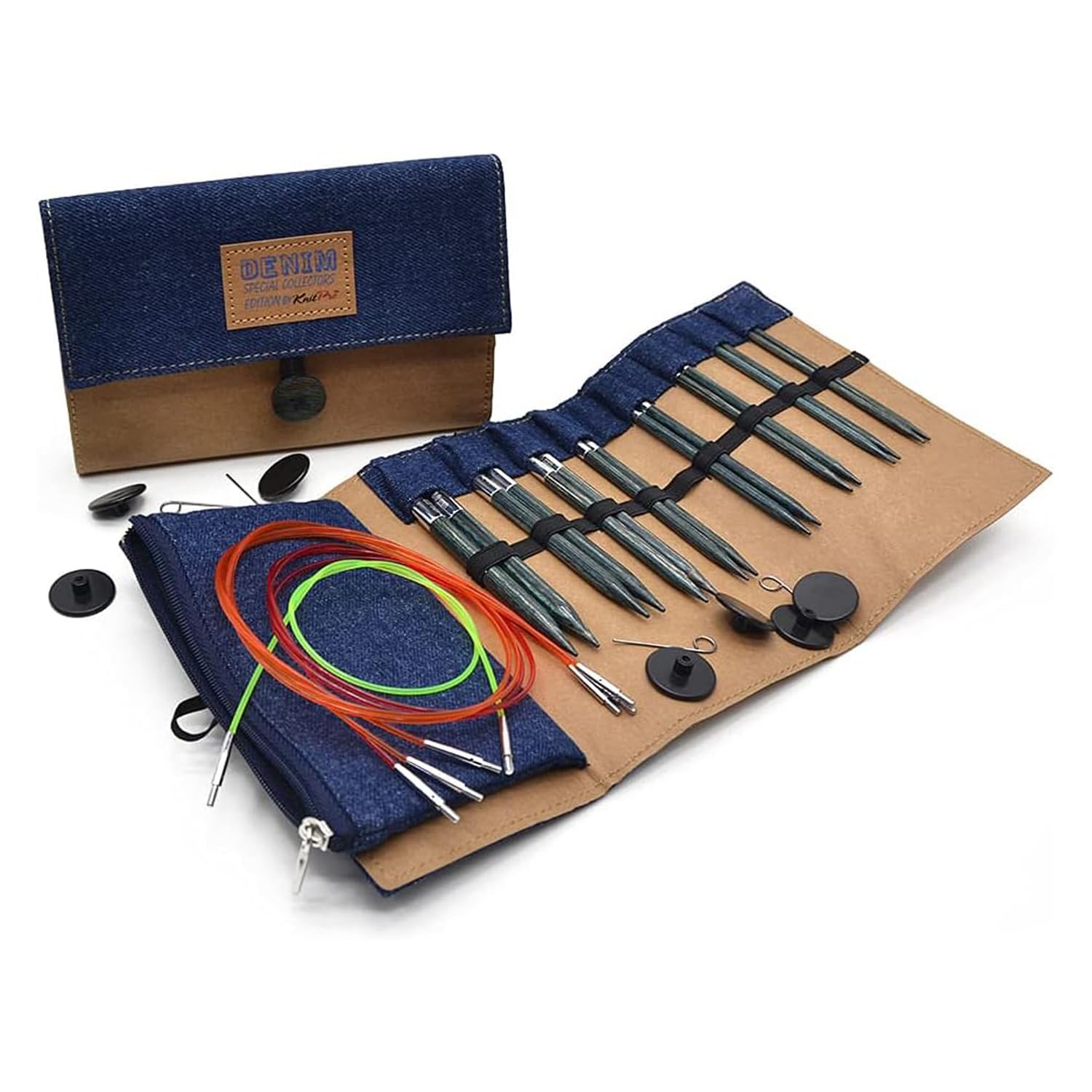 KnitPro - KnitPro Interchangeable Needle Set Wood Indigo - 1 Set, Blue ...