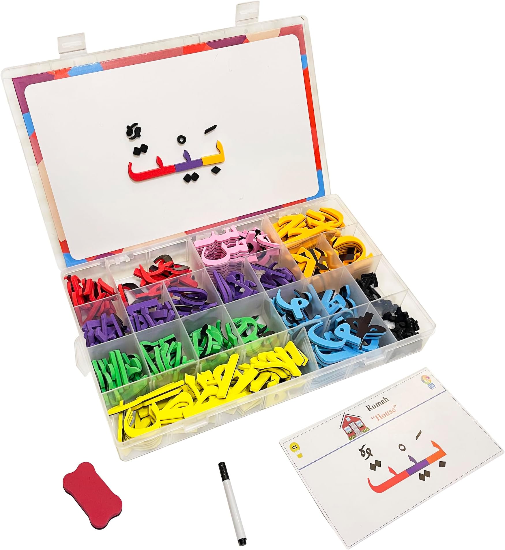Amazon.com: Magnetic Arabic Letters Kit 374 Pcs for Kids, Arabic ...
