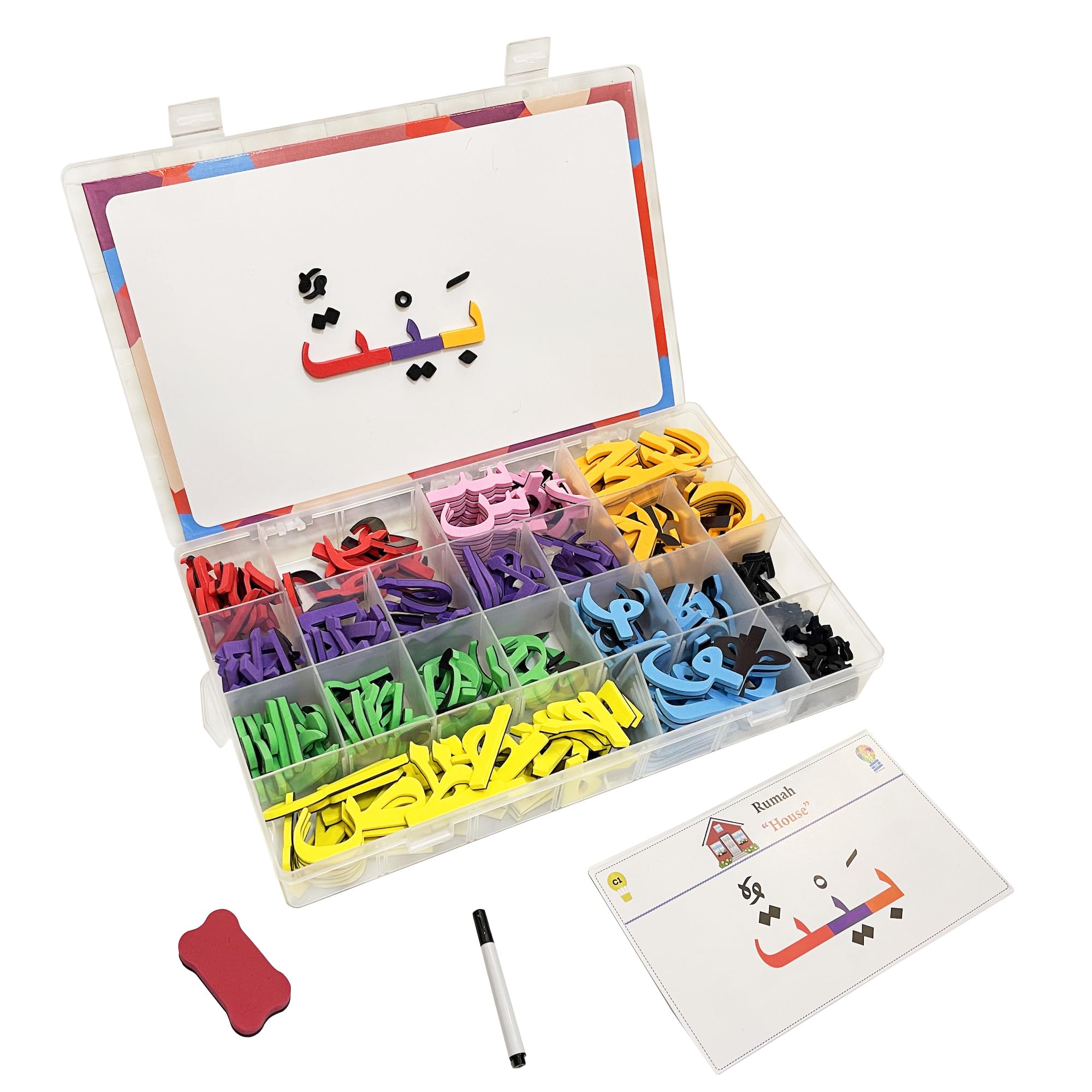 Snapklik.com : Magnetic Arabic Letters Kit 374 Pcs For Kids, Arabic ...