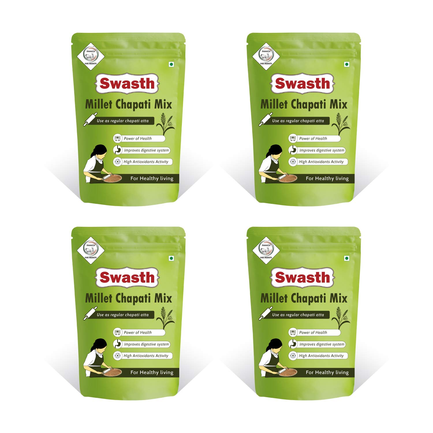 Swasth Millet Chapati Mix Pack Of 4 750gm Each 4 | Desertcart INDIA
