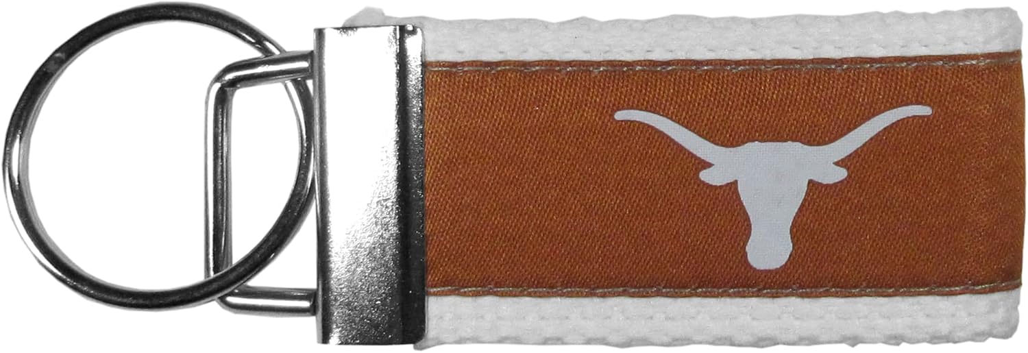 Amazon.com : Siskiyou Sports NCAA Texas Longhorns Woven Key Chain, One ...