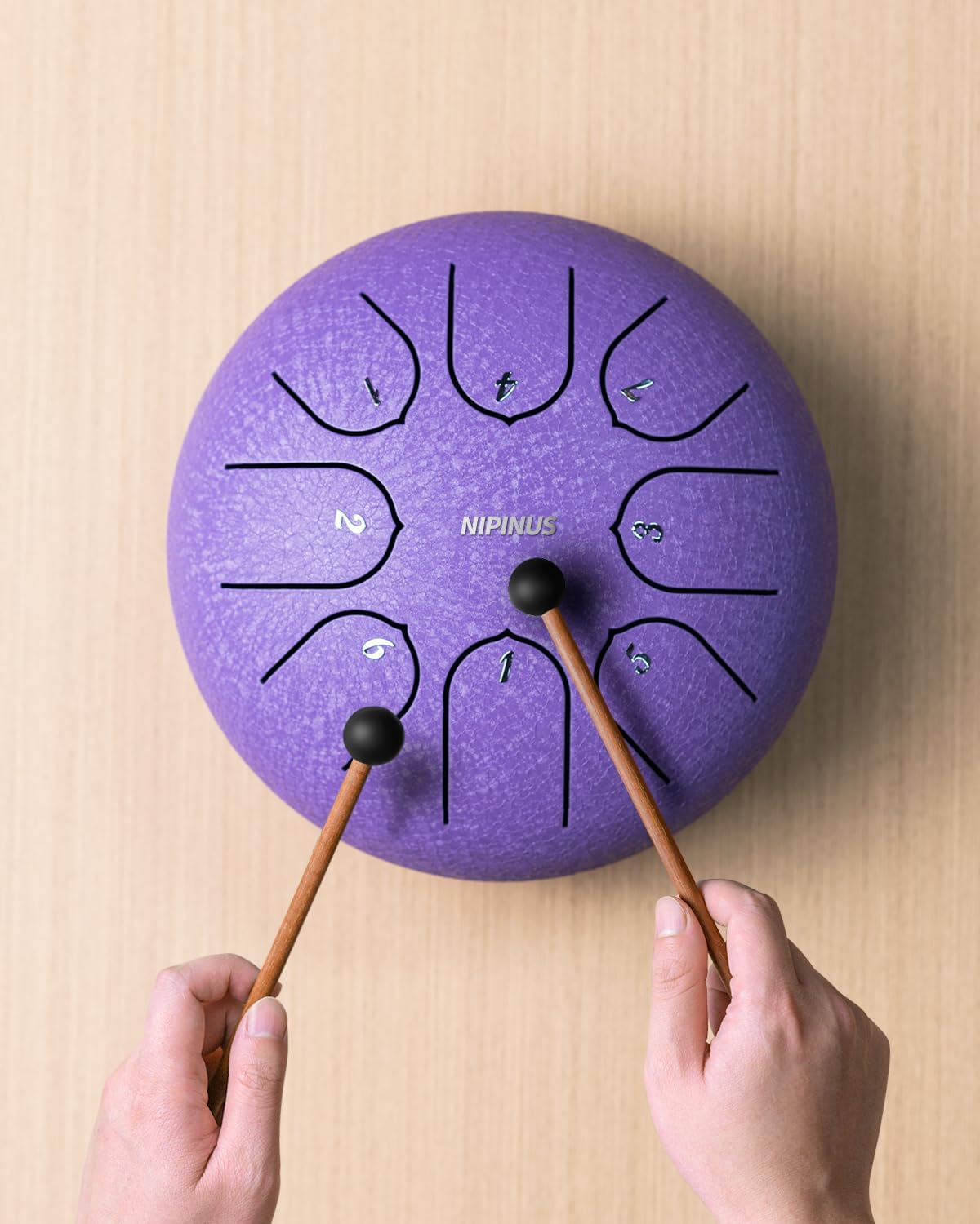 Amazon.com: Steel Tongue Drum 6 Inch 8 Notes,Steel Hand Drum,Drum ...