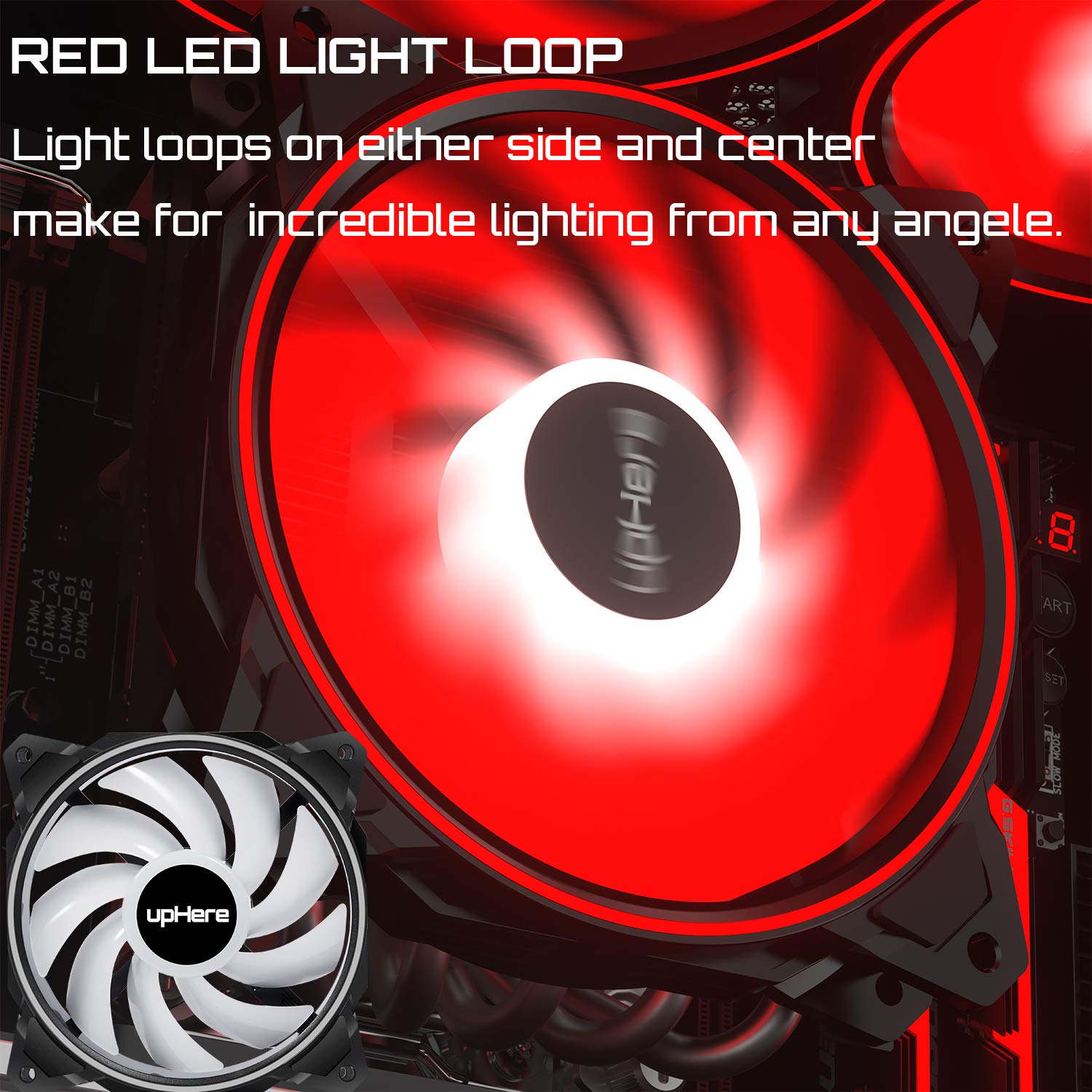 Snapklik.com : upHere 120mm 3PIN Case Fan Low Noise High Airflow Ultra ...
