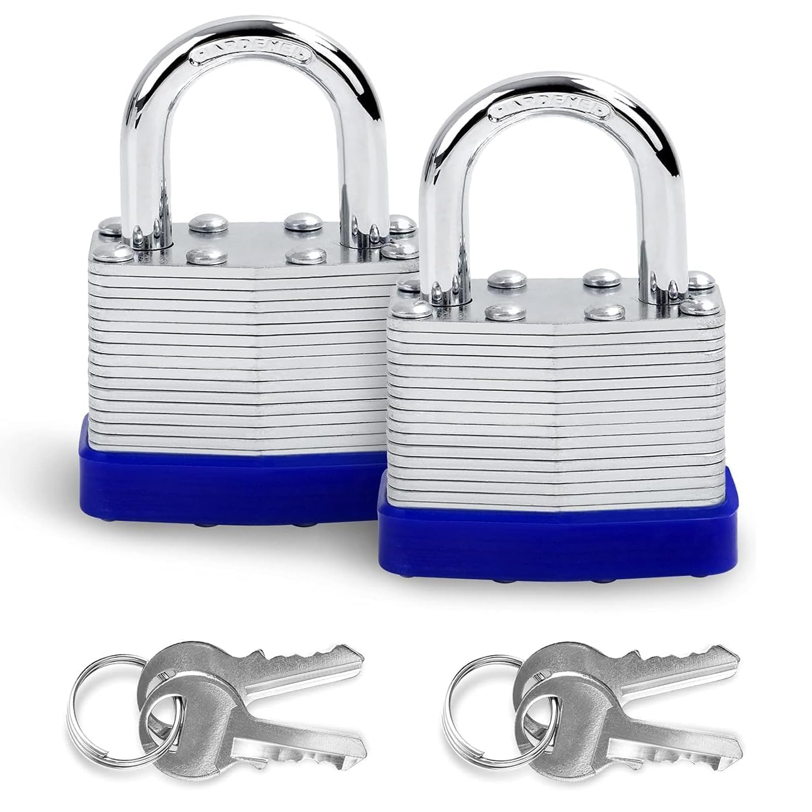 Keyed Padlocks,Padlocks Outdoor Weatherproof,Heavy Duty Shackle ...