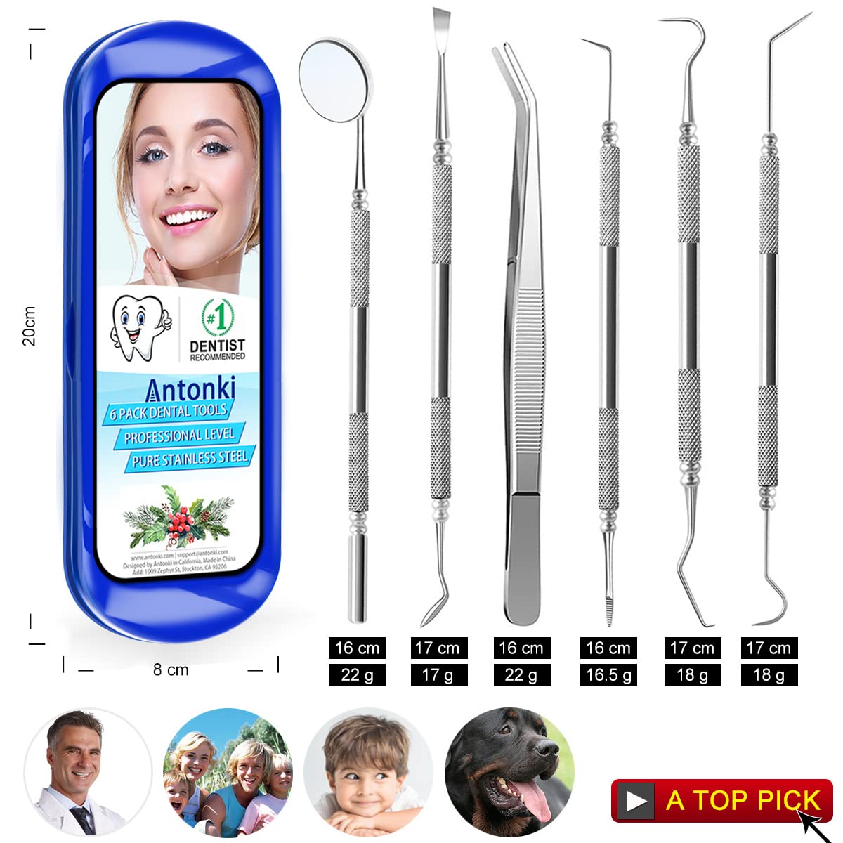 Snapklik.com : Antonki Dental Tools For Home Use, Dental Hygiene Kit ...