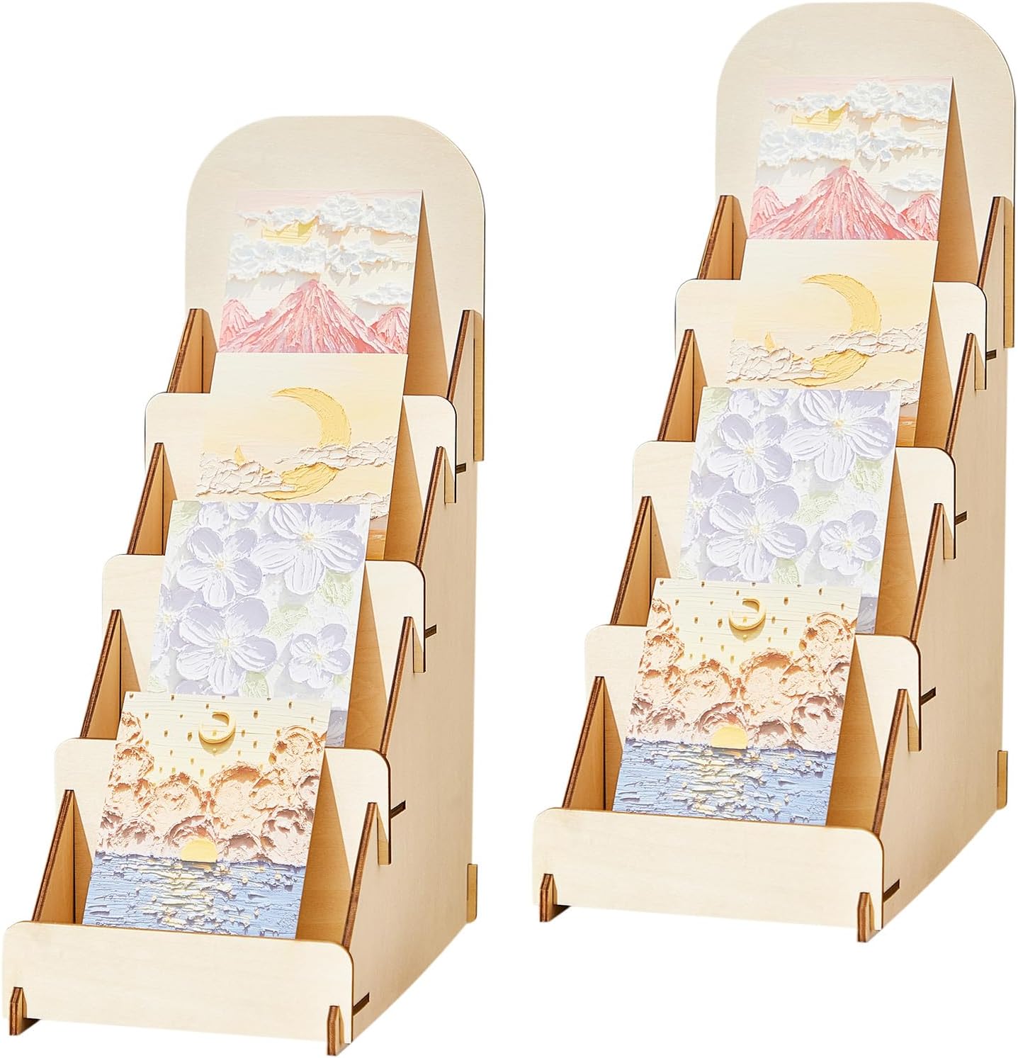 Amazon.com: DoubleFill 2 Pcs Greeting Card Display Stand 6 x 11.8 x 15. ...