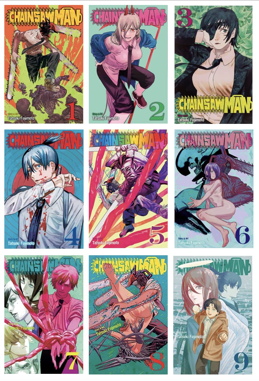 Chainsaw Man Vol. 1-9 Bundle Set (9 Book Collection): Tatsuki Fujimoto: Amazon.com: Books