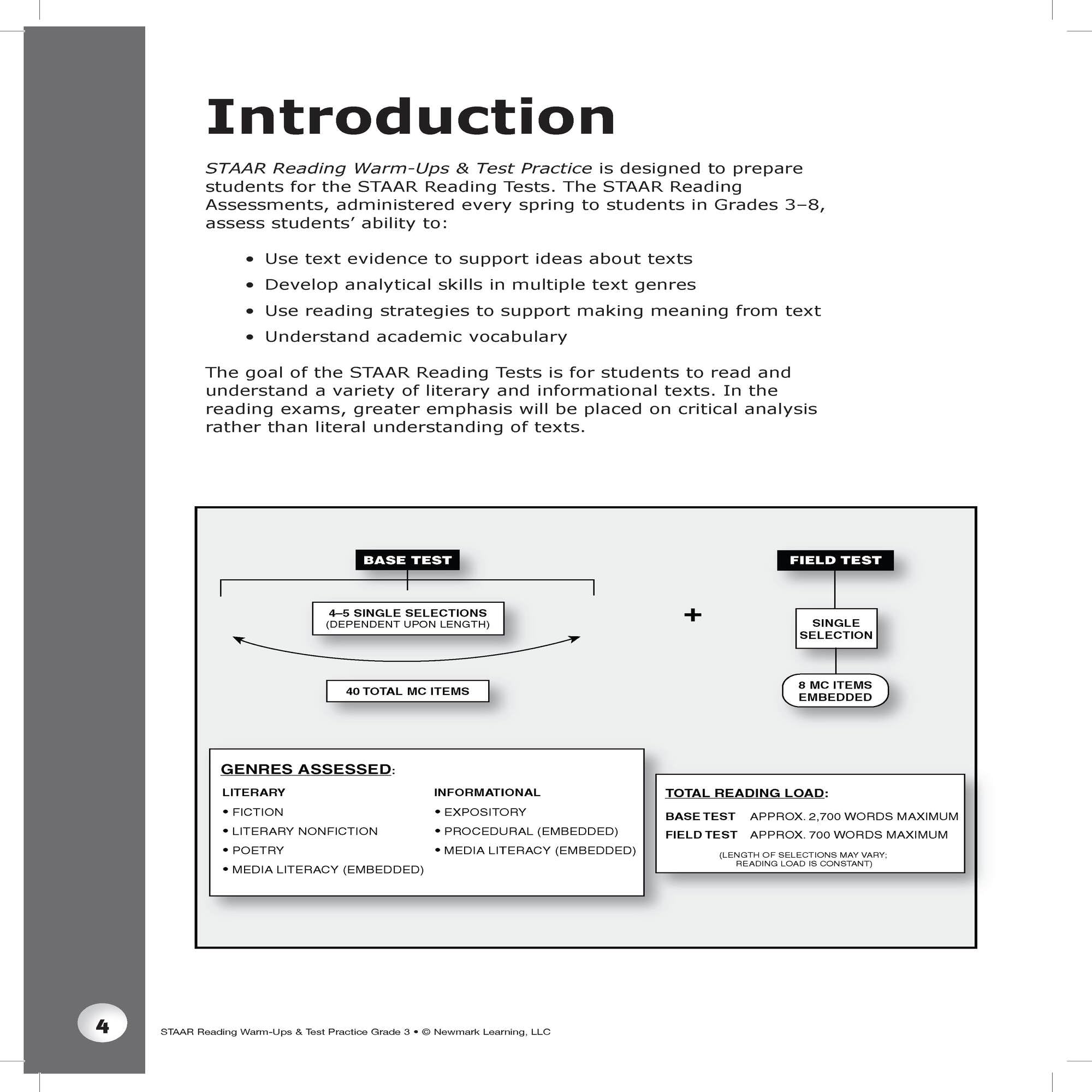 Snapklik.com : STAAR Reading Warm-Ups & Test Practice I For Children In ...