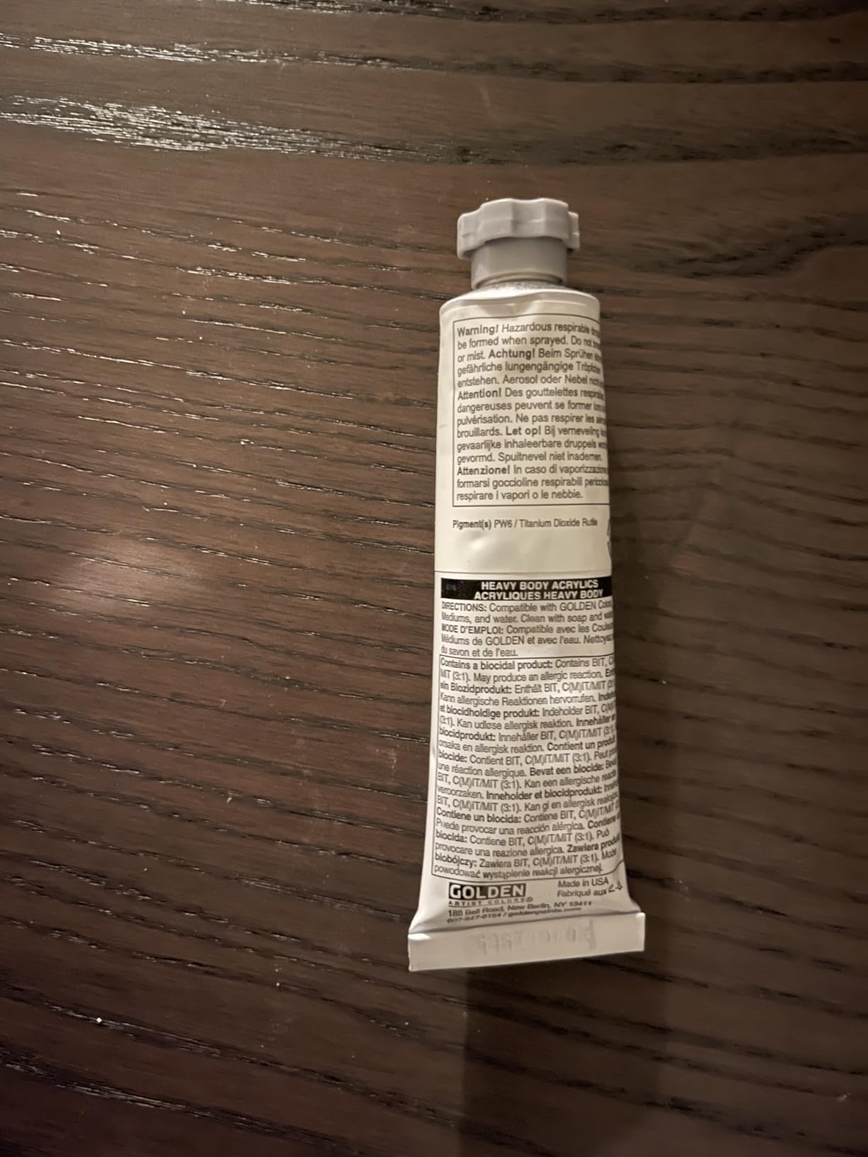 Amazon.com: 2 Oz Heavy Body Acrylic Color Paints Color: Titanium White