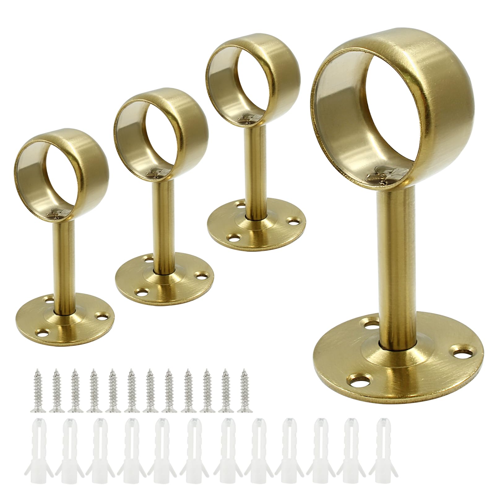 Amazon.com: Biaungdo 1-1/4 Inch Curtain Rod Ceiling-Mount Bracket ...