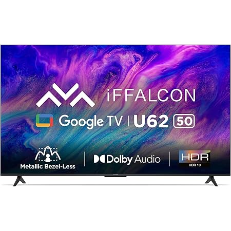 TCL 126 cm (50 inches) Metallic Bezel-Less Series 4K Ultra HD Smart LED ...